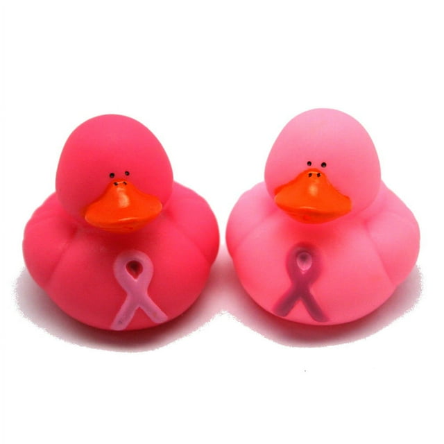 Pink Ribbon Rubber Duckies - Party Favors - 12 Pieces - Walmart.com