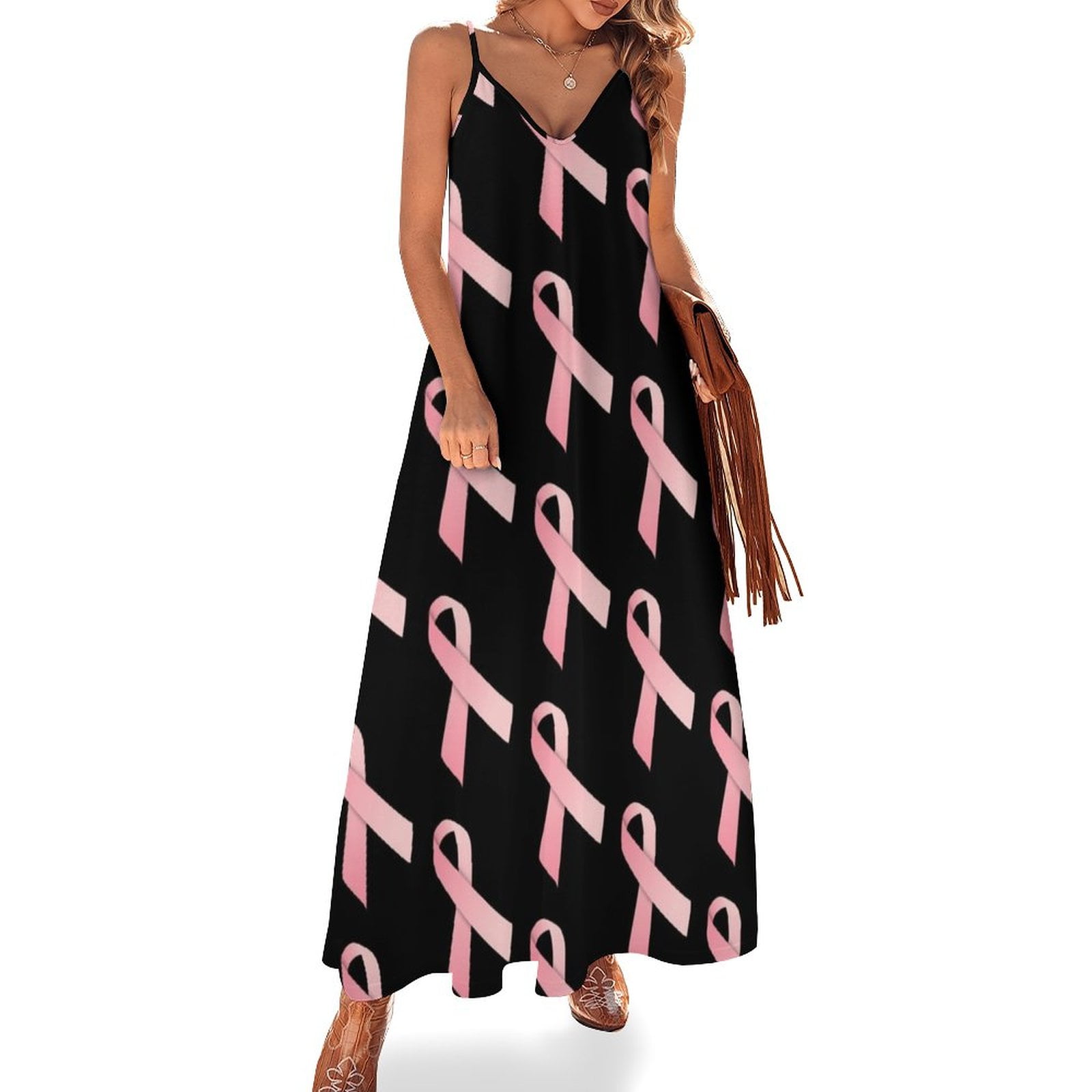 Pink Ribbon Sleeveless Dress luxury evening dresses for women 2024 ...