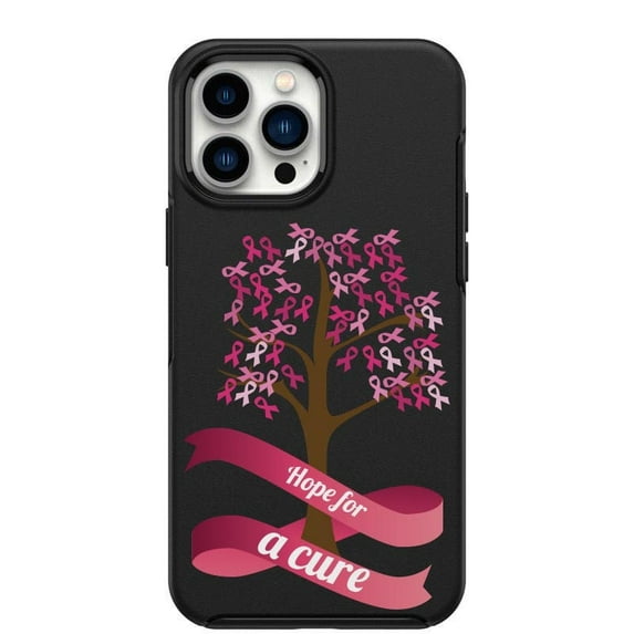 Pink Ribbon Tree Hope Cure Awareness Pattern for iPhone 17 to 11 Pro ...