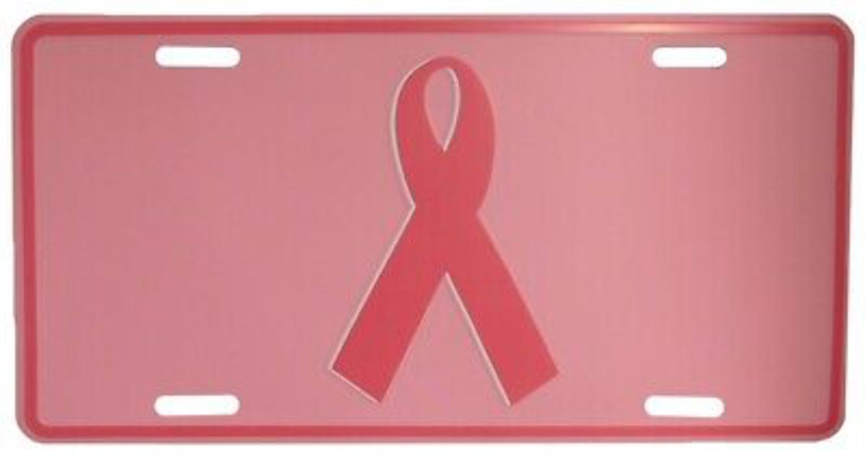 Pink Ribbon Vehicle License Plate Cure Breast Cancer Awareness (PINK ...