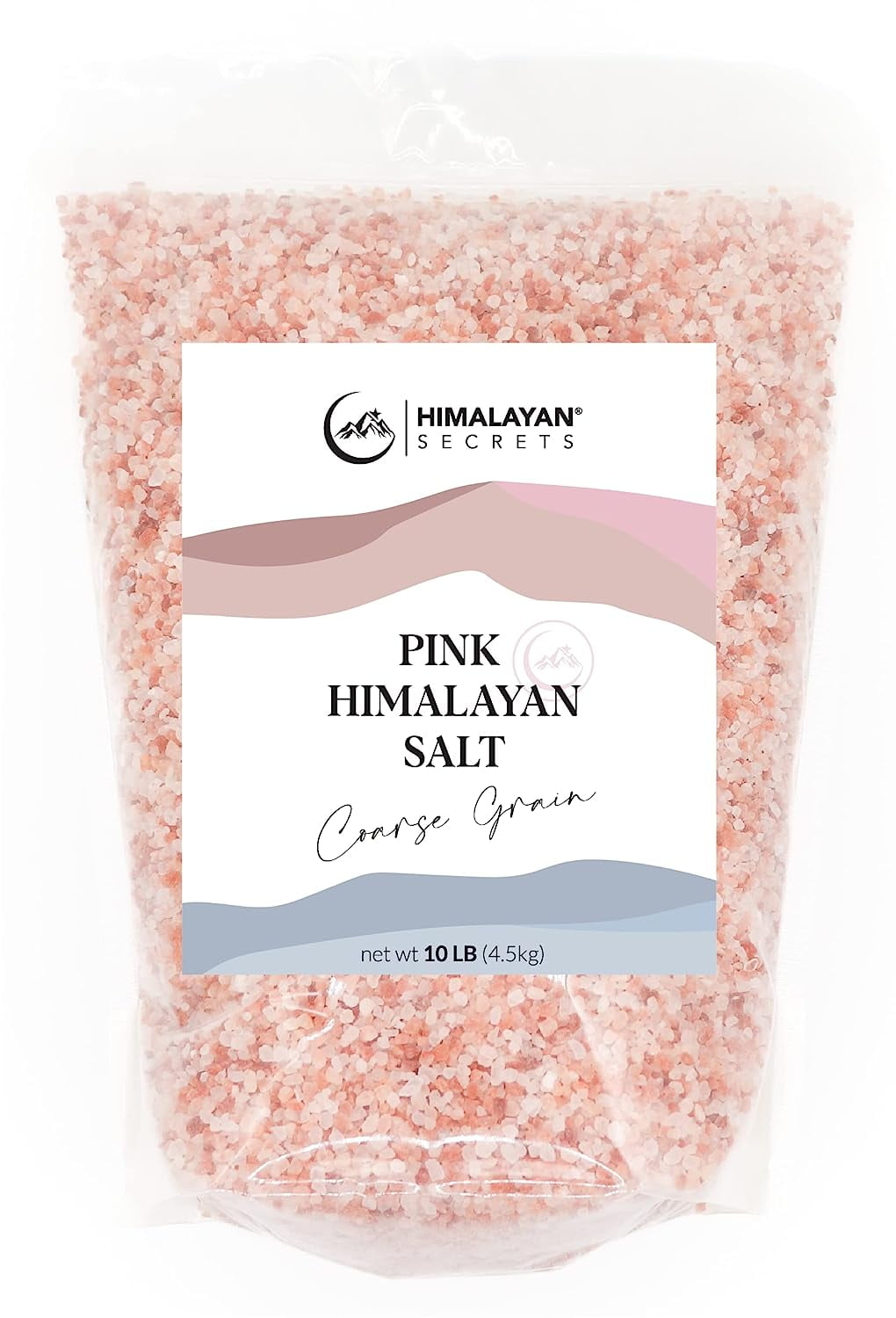 Pink Rock Salt - 10LB - Coarse, Fine, Powder Grain Bulk Size - 100% ...