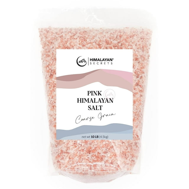 Pink Rock Salt - 10LB - Coarse, Fine, Powder Grain Bulk Size - 100% ...