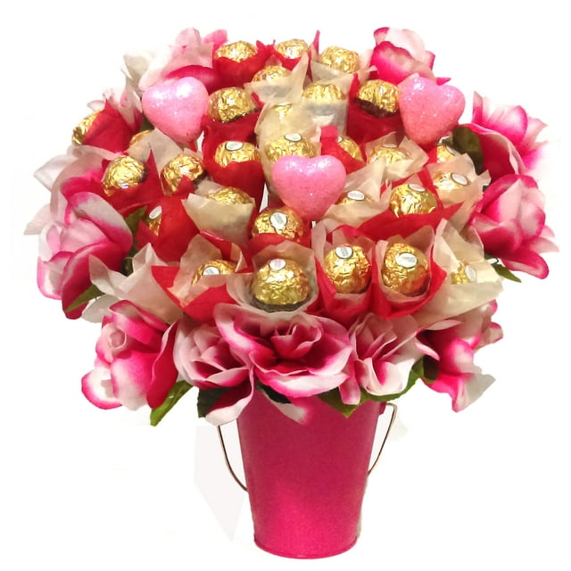Pink Rose Ferrero Bouquet - Walmart.com