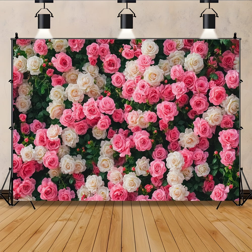 Pink Rose Flower Photography Backdrops – Wedding, Bridal Shower ...