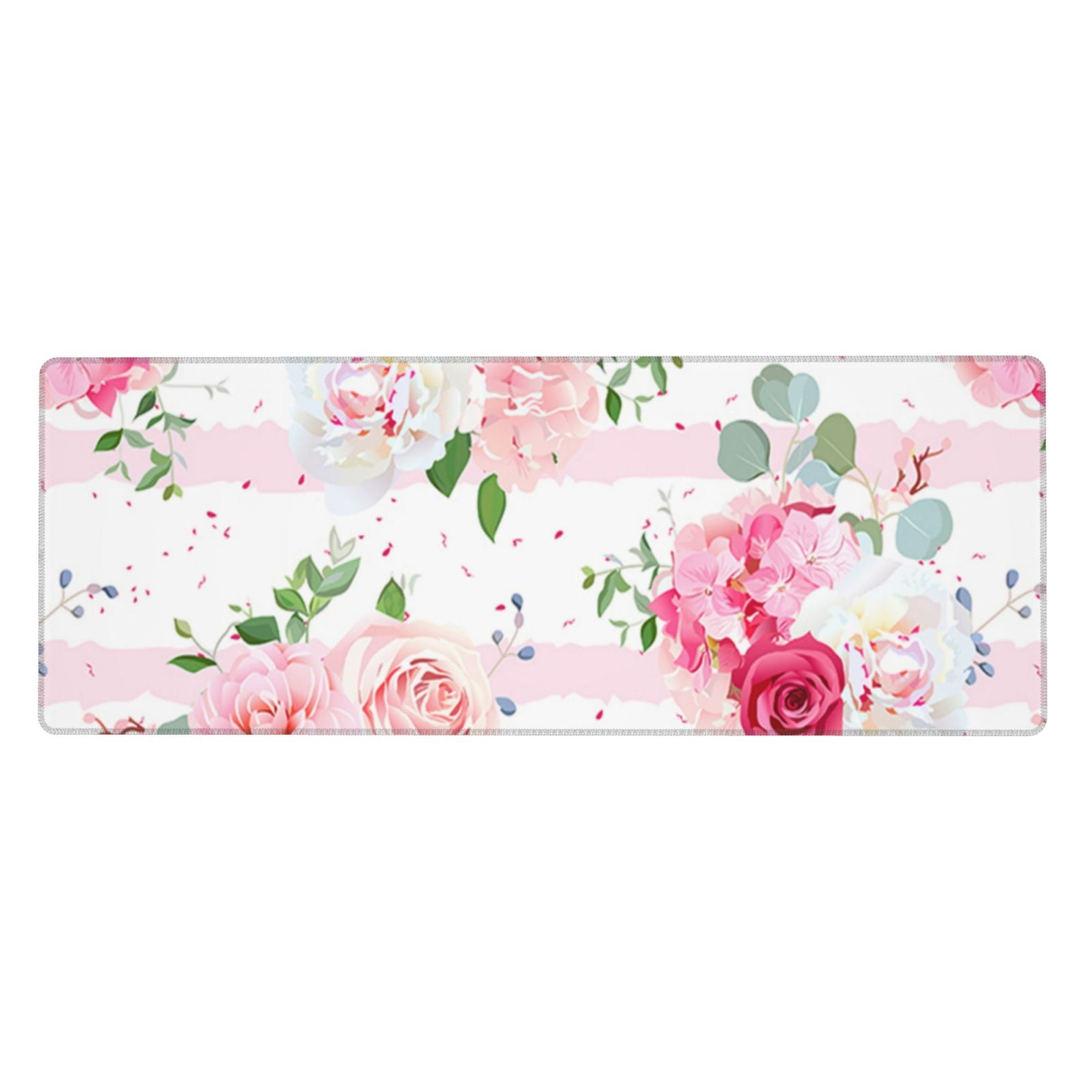 Pink Rose Flowers Mousepad Large Mouse Pad Desk Pad Computer Keyboard ...