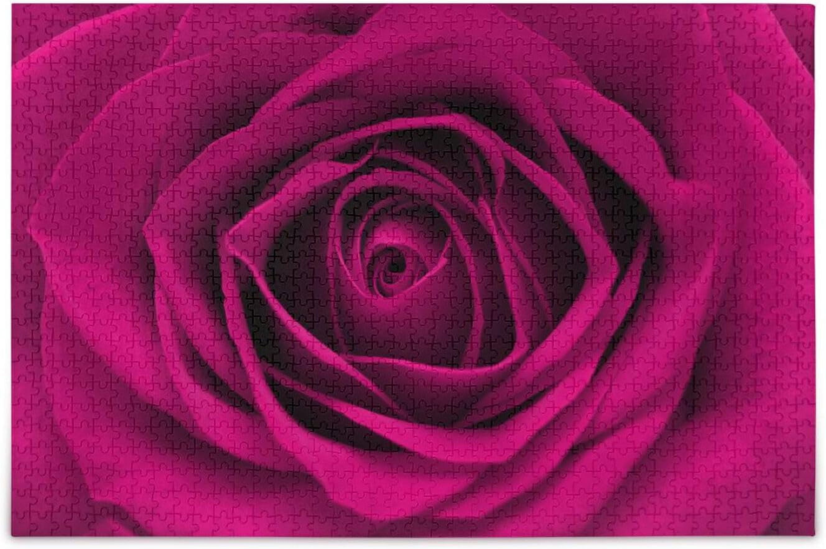 Pink Rose Jigsaw Puzzle 500 PiecesDie-Cut Puzzle Pieces Are Easy To ...