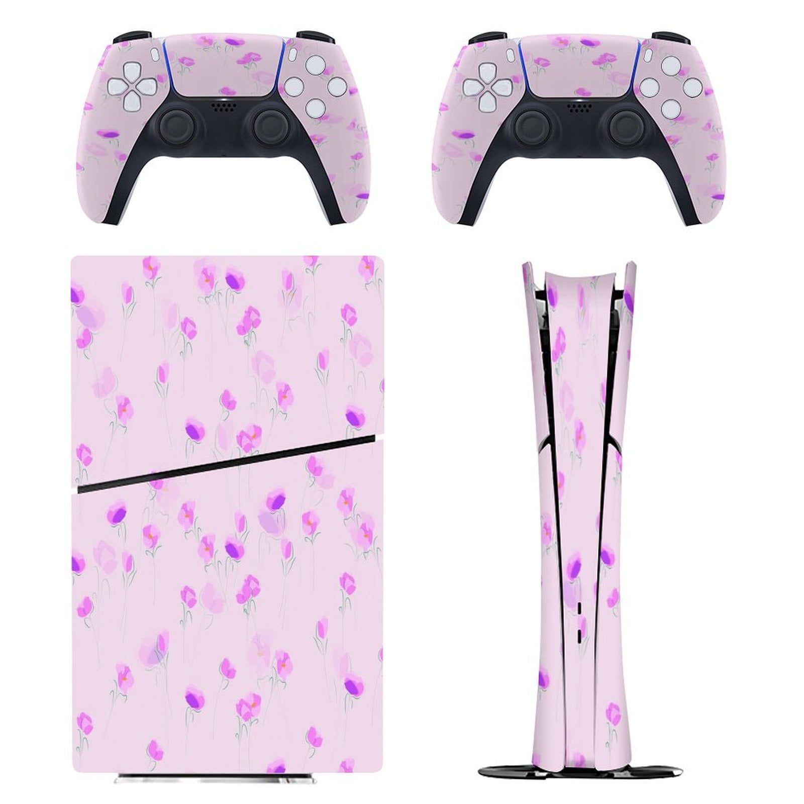 Pink, Rose, Small Fresh PS5/PS5 Slim Digital Disc Skin Sticker For ...