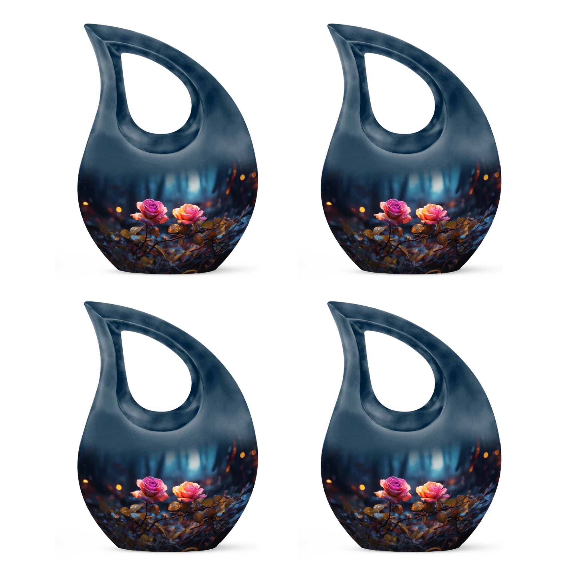 Pink Rose with Water Drop It - Human Urn - Urns for Human Ashes Adult ...