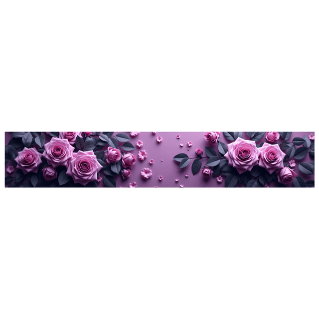 Pink Roses Floral Backdrop Banner for Parties Weddings Photography ...