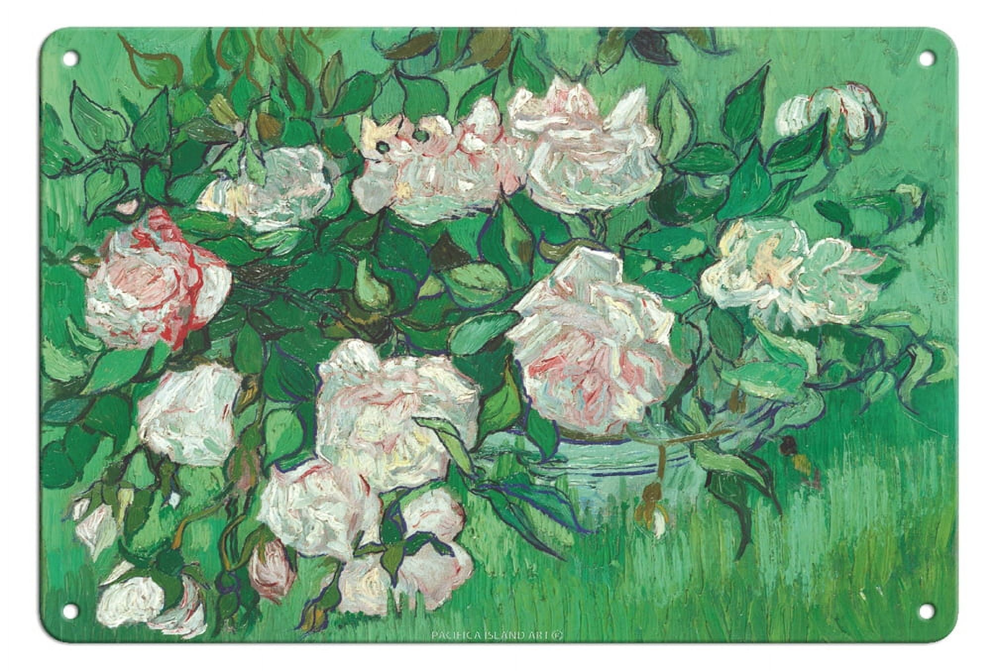 Pink Roses (Rosa Rosen) - From an Original Color Painting by Vincent ...