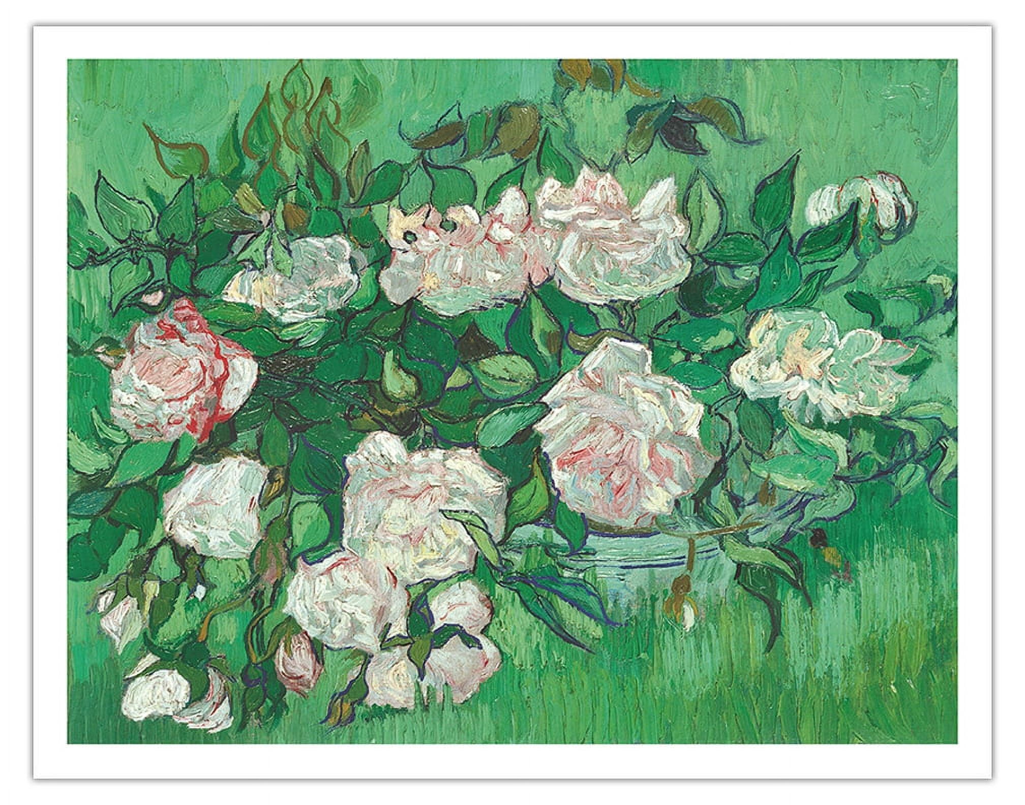 Pink Roses (Rosa Rosen) - From an Original Color Painting by Vincent ...