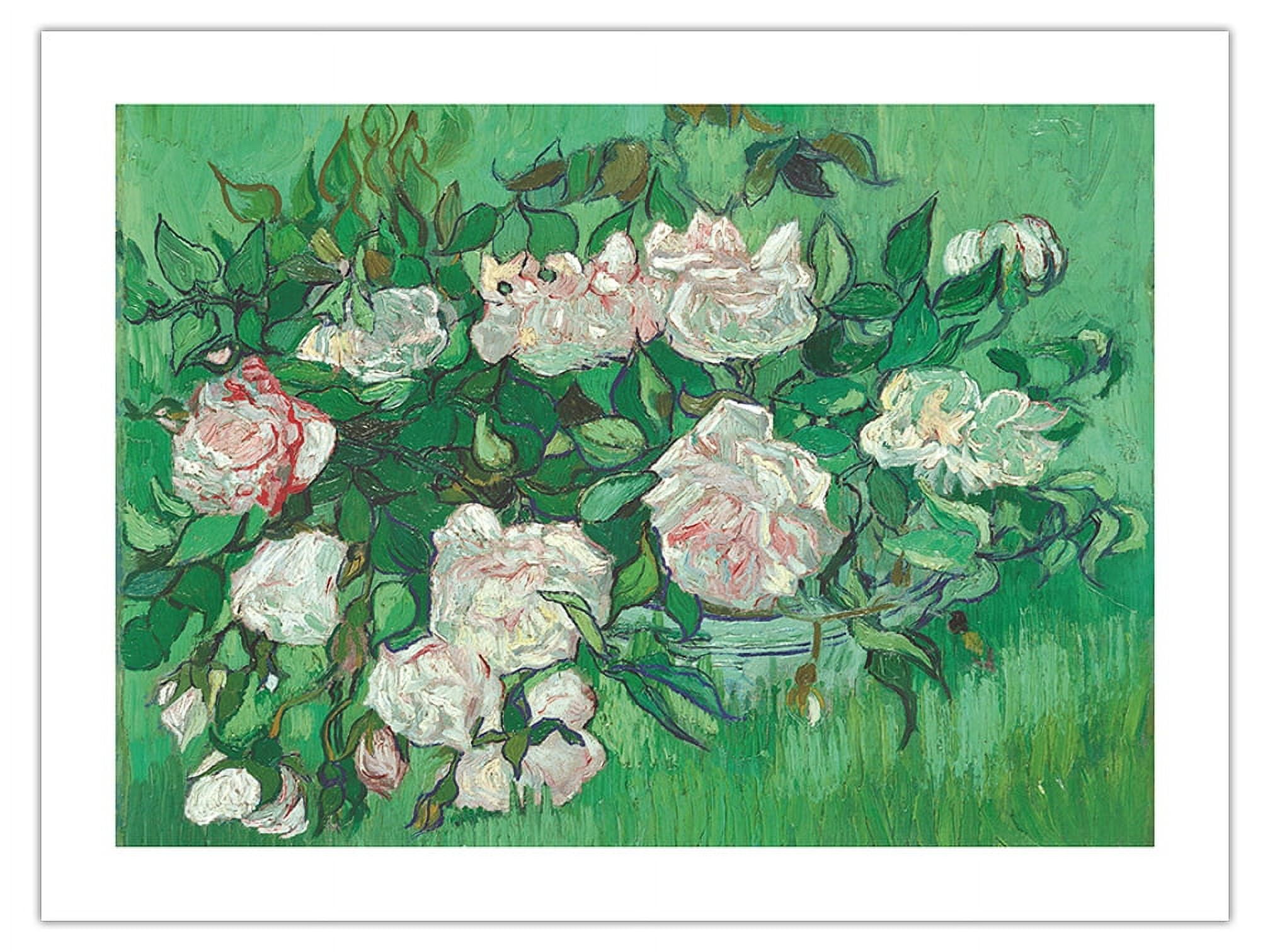 Pink Roses (Rosa Rosen) - From an Original Color Painting by Vincent ...