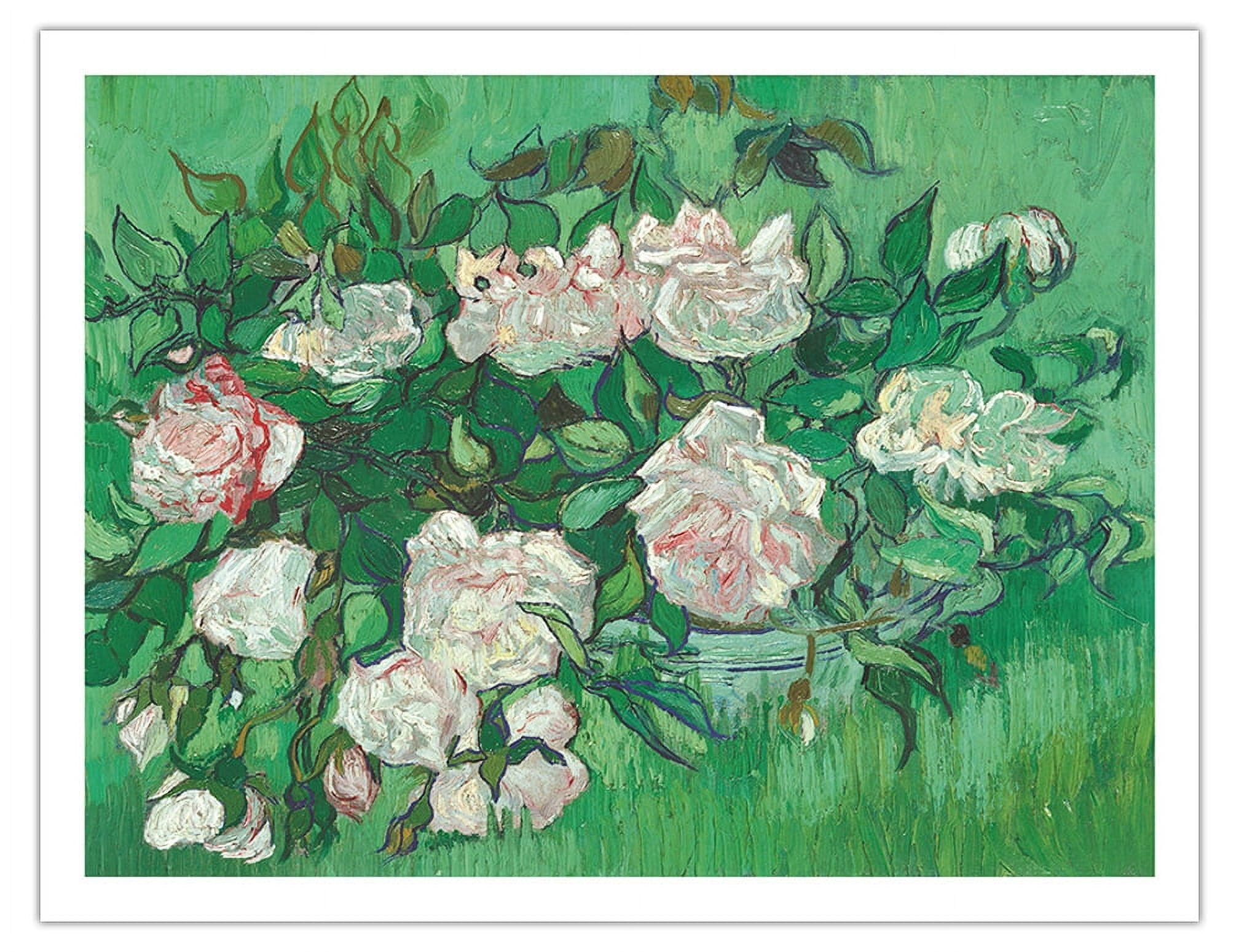 Pink Roses (Rosa Rosen) - From an Original Color Painting by Vincent ...