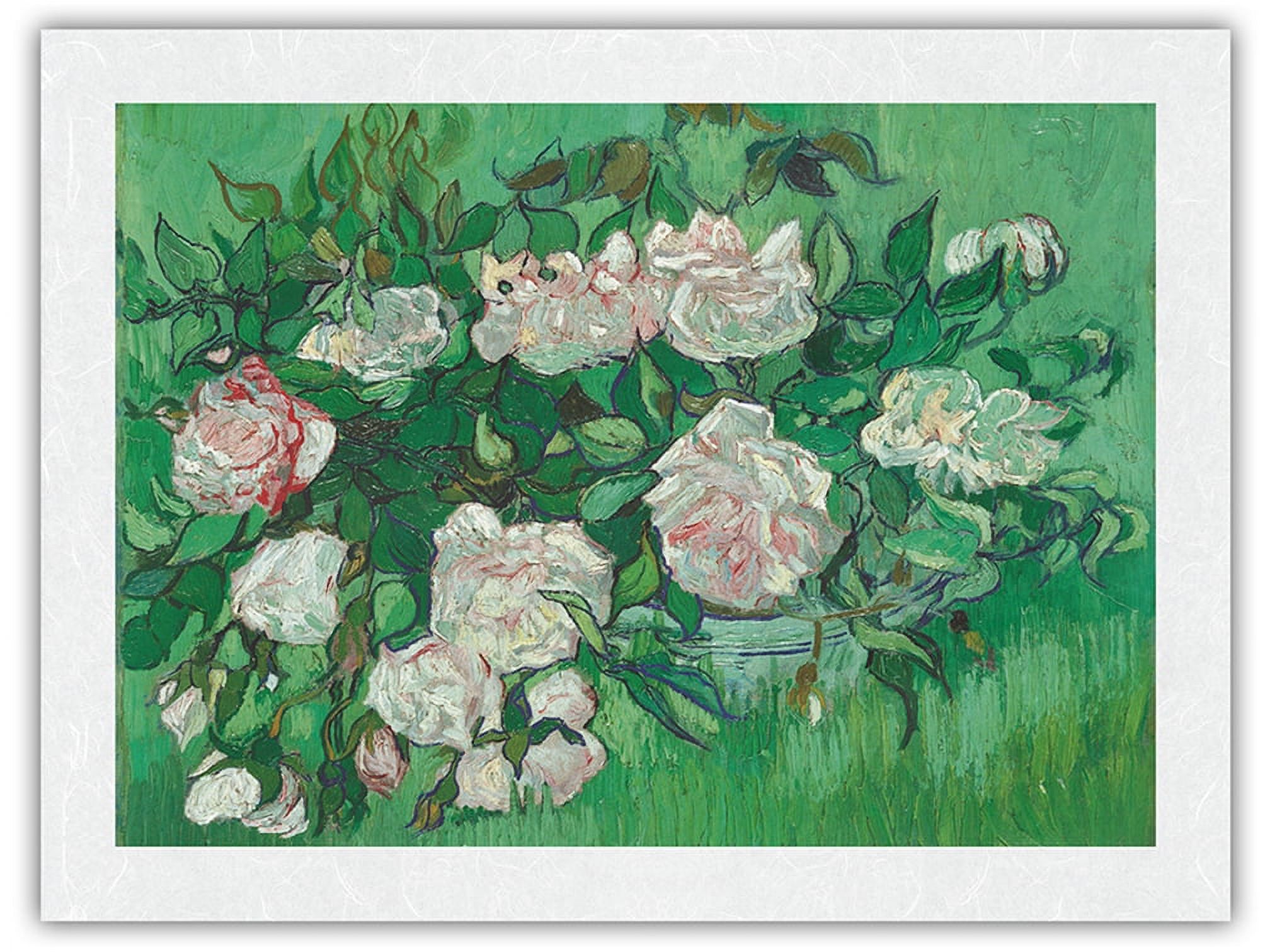 Pink Roses (Rosa Rosen) - From an Original Color Painting by Vincent ...