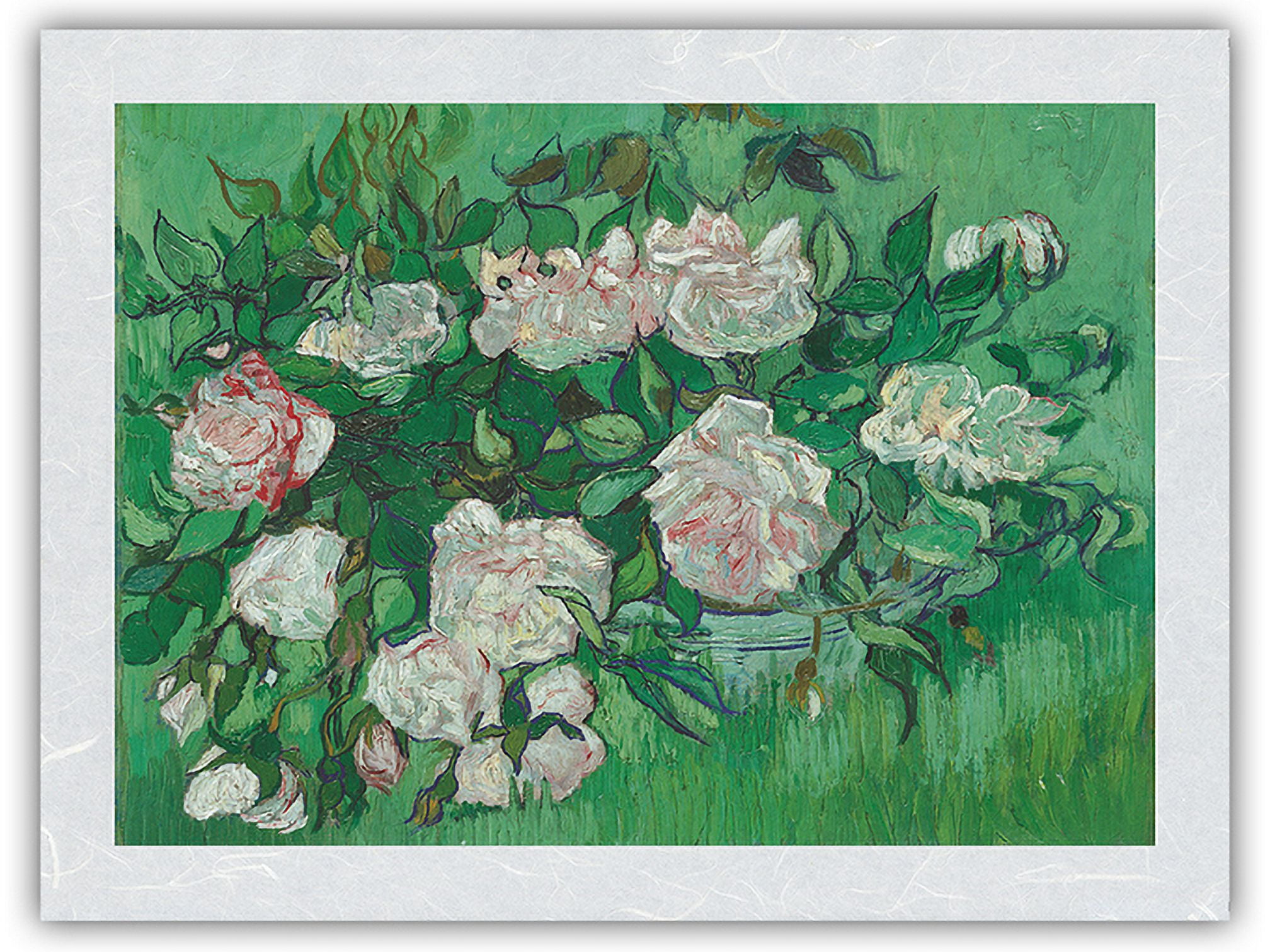 Pink Roses (Rosa Rosen) - From an Original Color Painting by Vincent ...