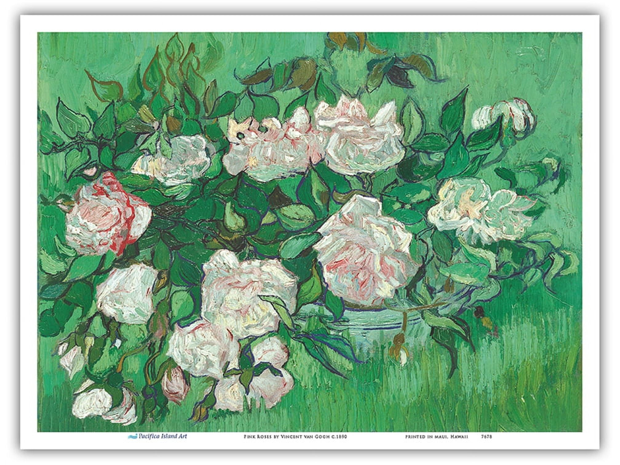Pink Roses (Rosa Rosen) - From an Original Color Painting by Vincent ...