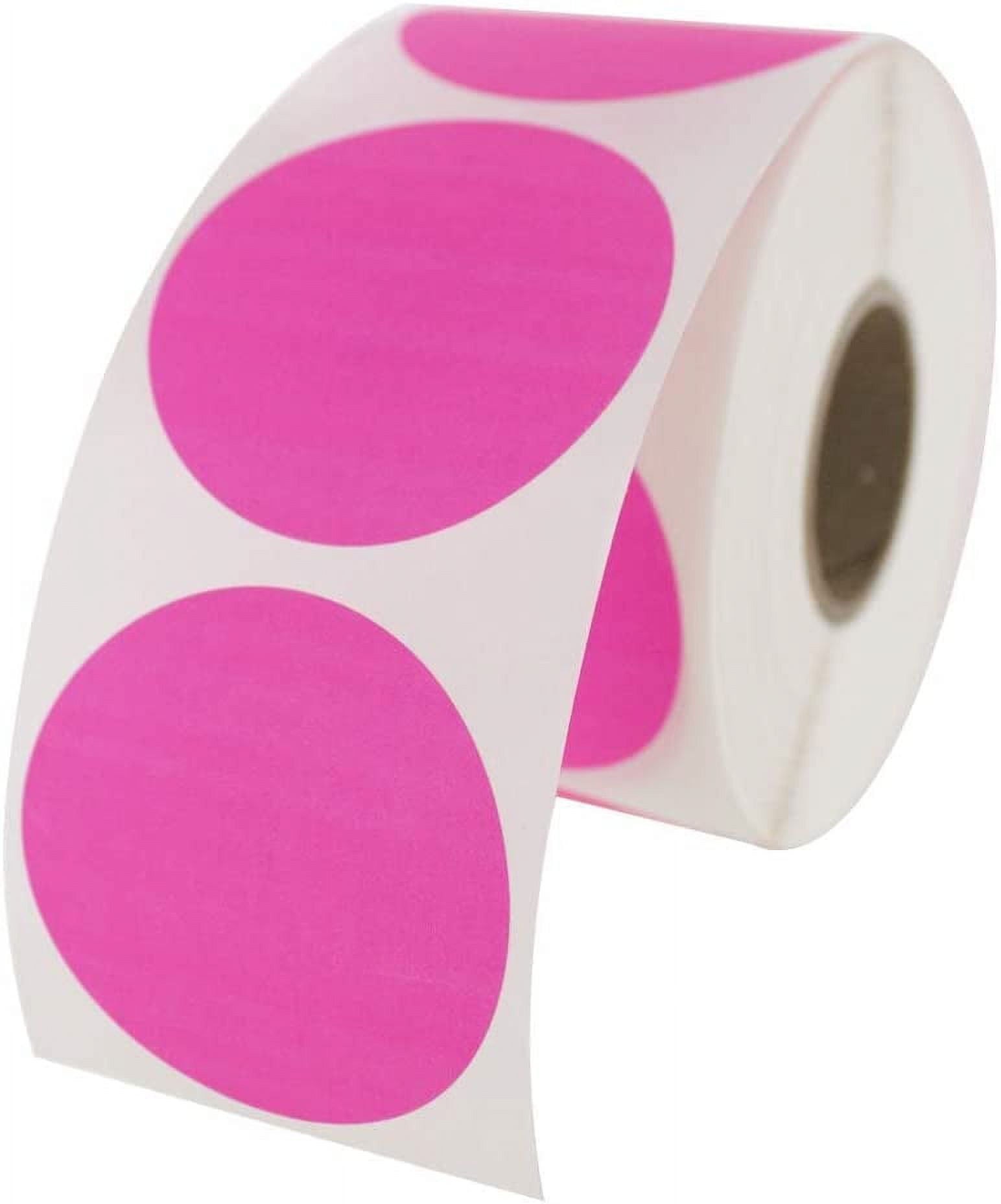 Pink Round Color Coding Inventory Labeling Dot Labelsstickers 15 Inch Round Labels 500
