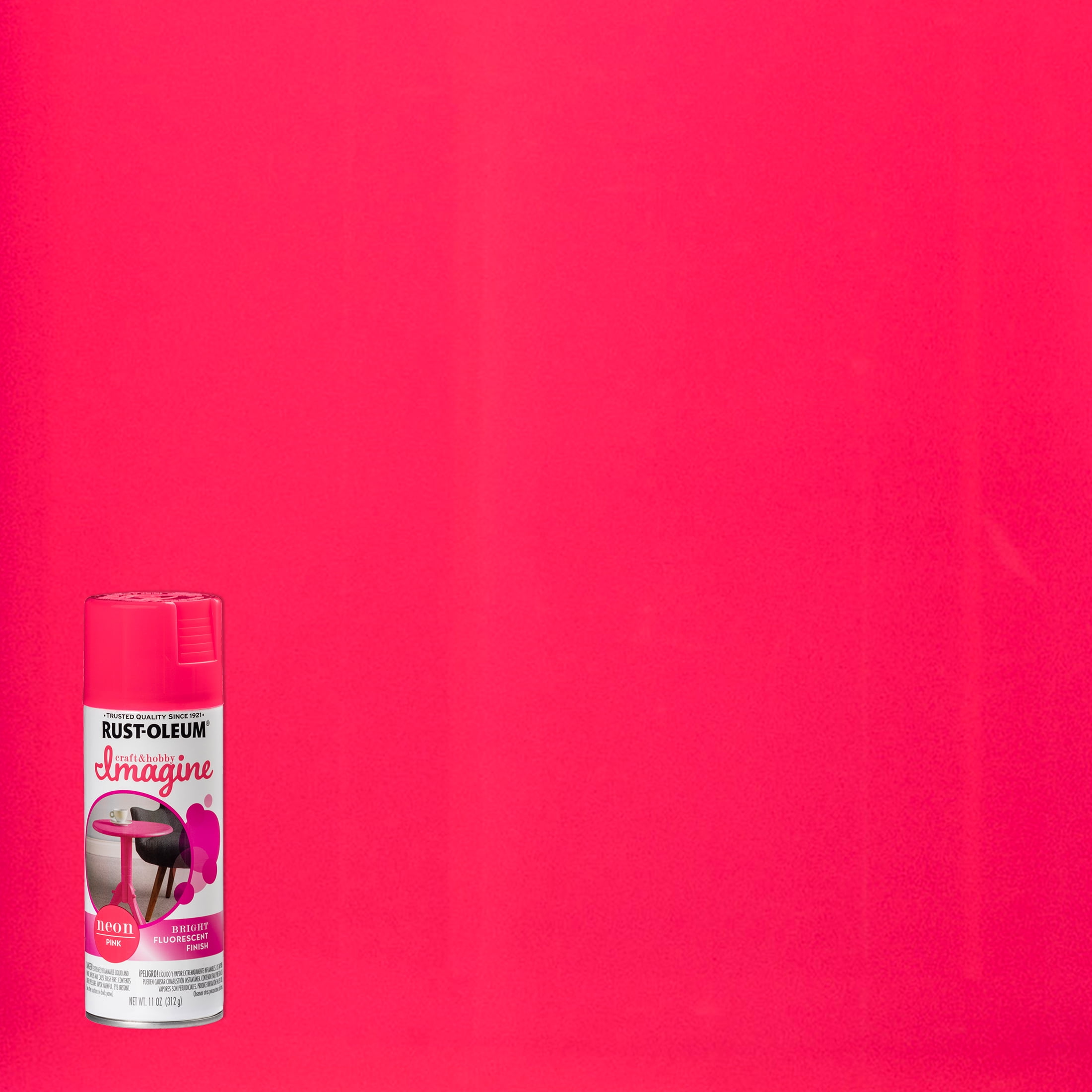 4 Pack, Pink, Rust-Oleum Craft & Hobby Imagine Neon Spray Paint- 345653 ...