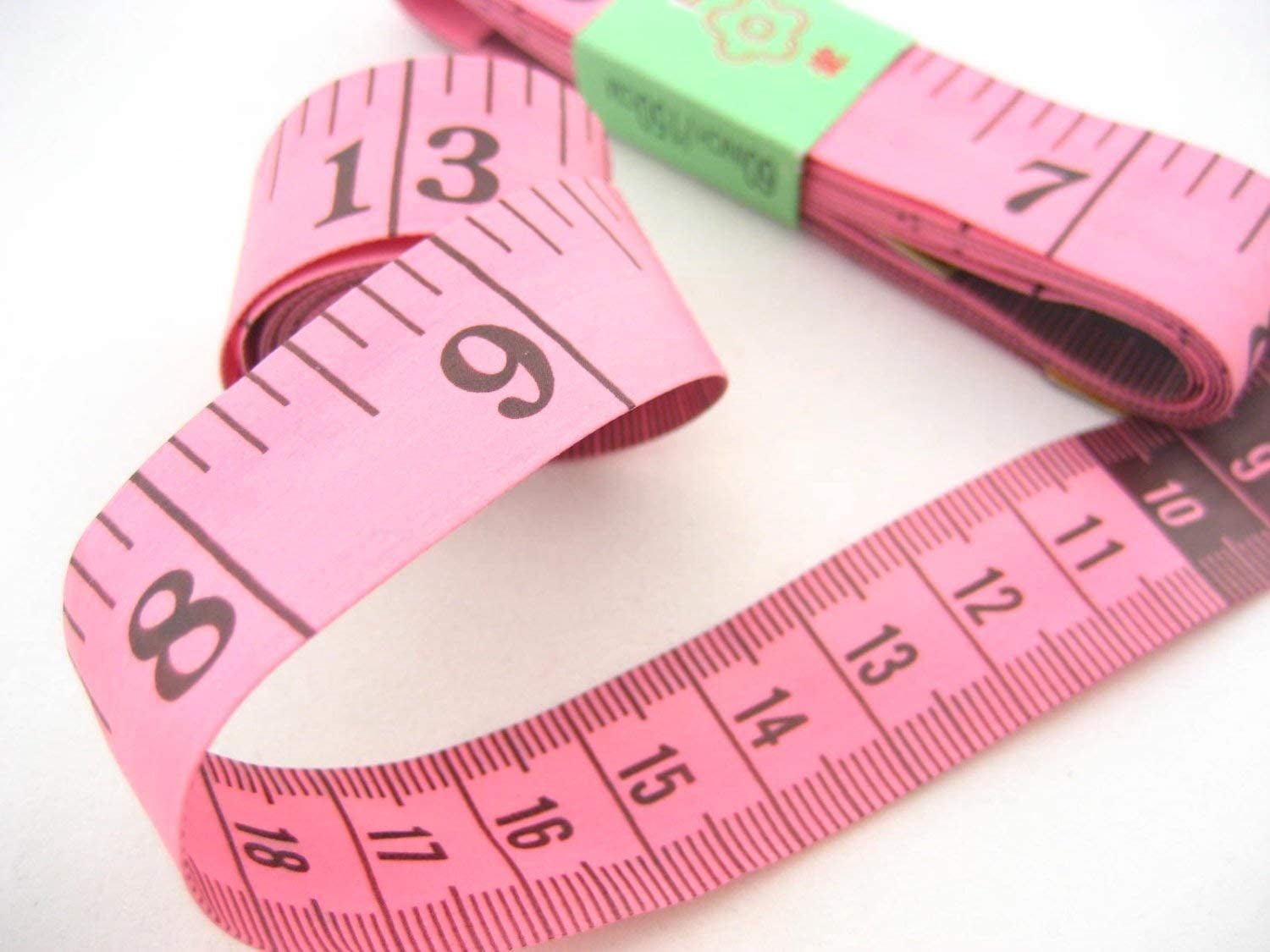 Pink SOFT 60" 1.5M 150cm SEWING CLOTH TAILOR FLAT FIBERGLASS TAPE BODY ...
