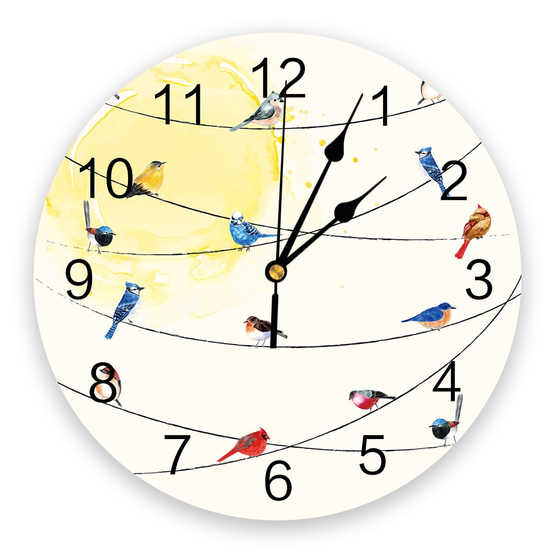 Pink Sakura s Wall Clock for Kids Rooms Silent Clocks Wall Home r ...