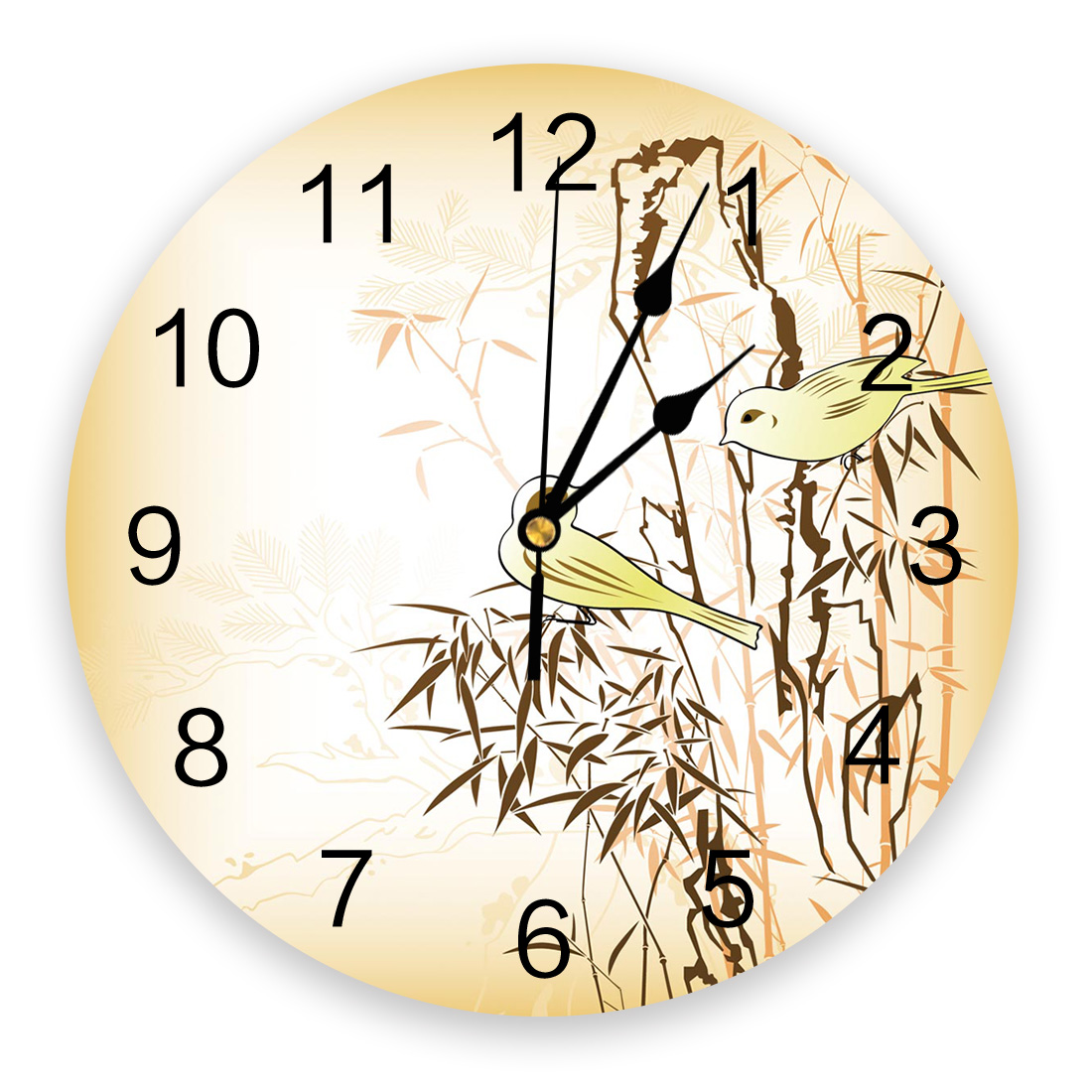 Pink Sakura s Wall Clock for Kids Rooms Silent Clocks Wall Home r ...