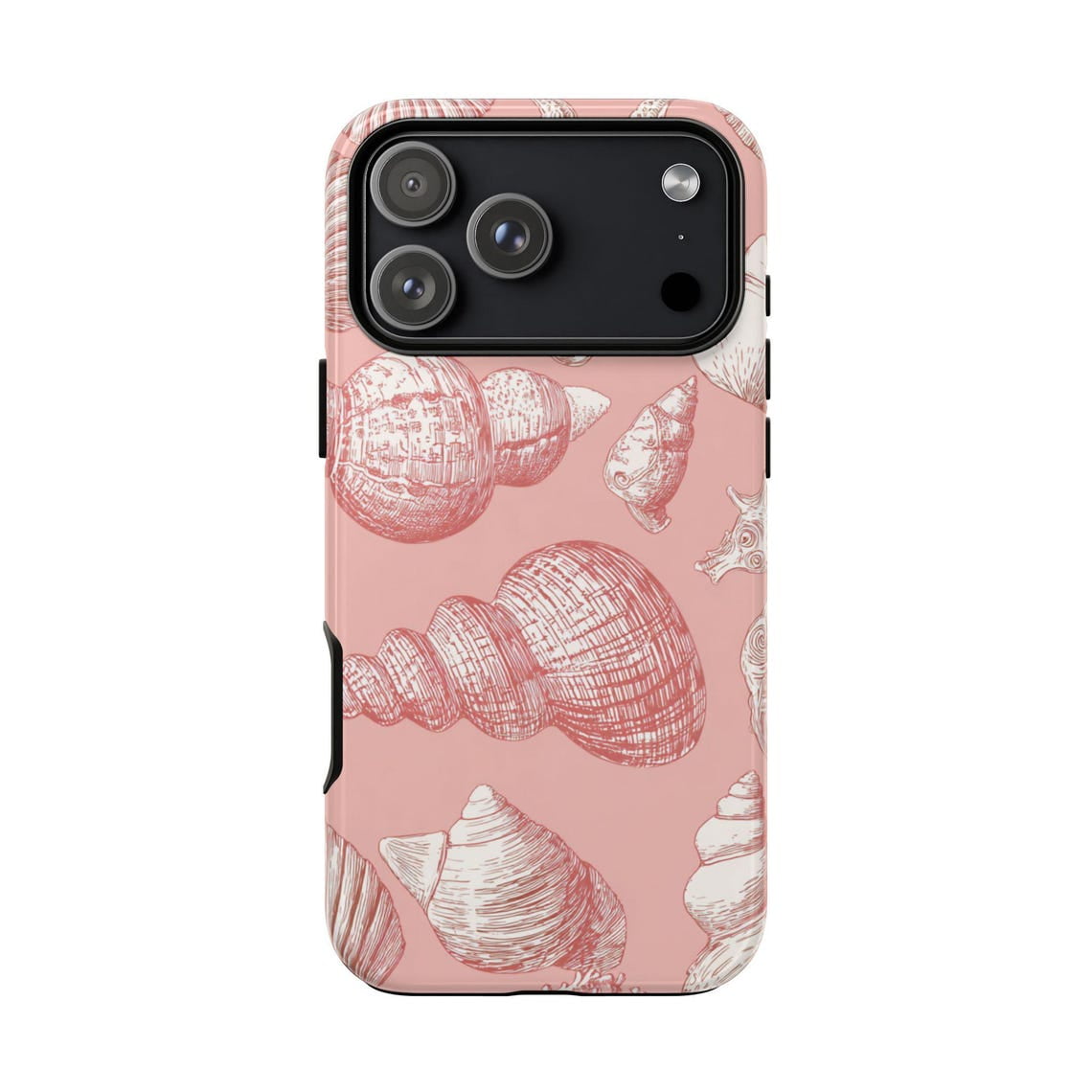 Pink Seashell Coastal Charm Compatible with iPhone 11 12 13 14 15 16 17 ...