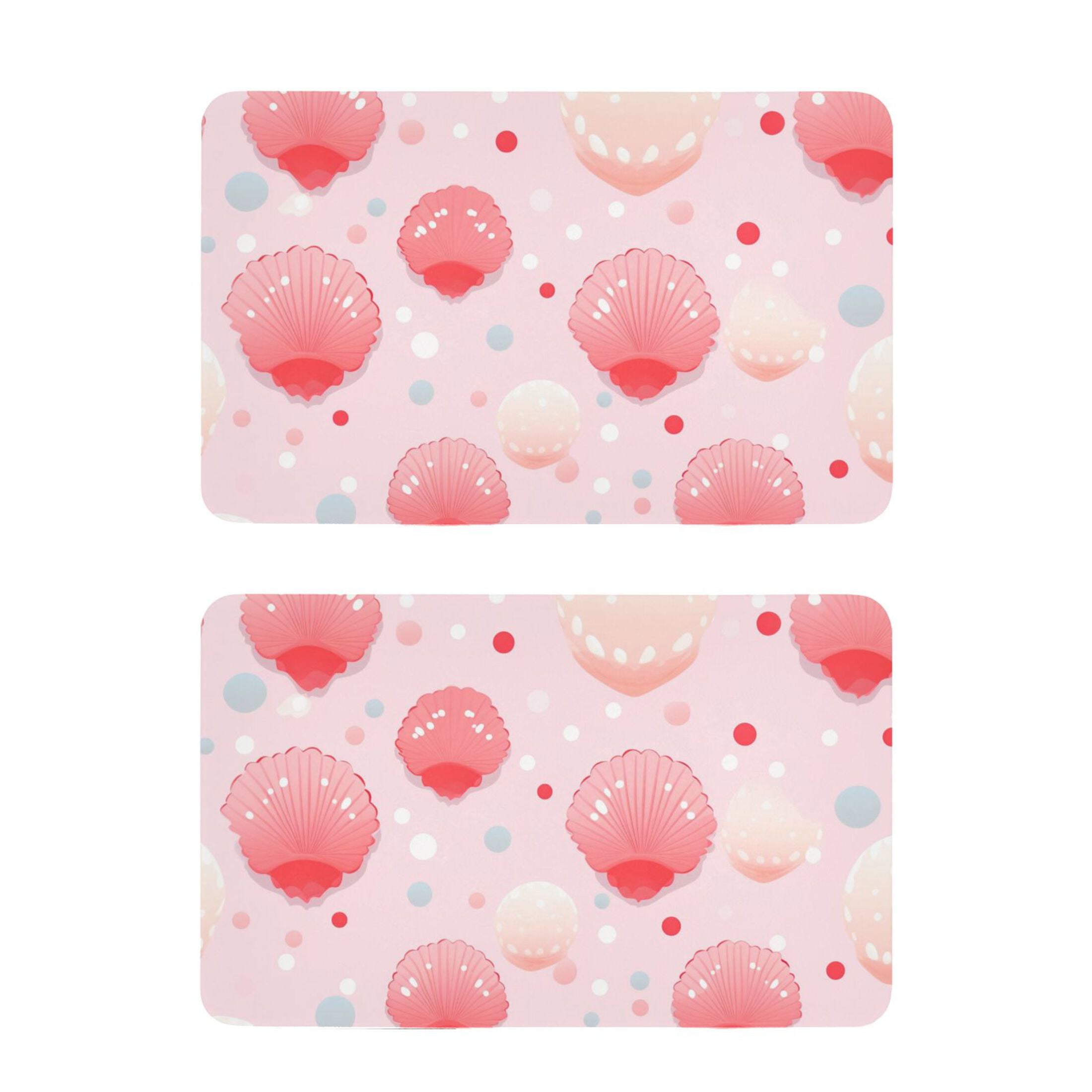 Pink Seashells Polka Dot Fridge Magnetic Sticker Refrigerator Magnets ...