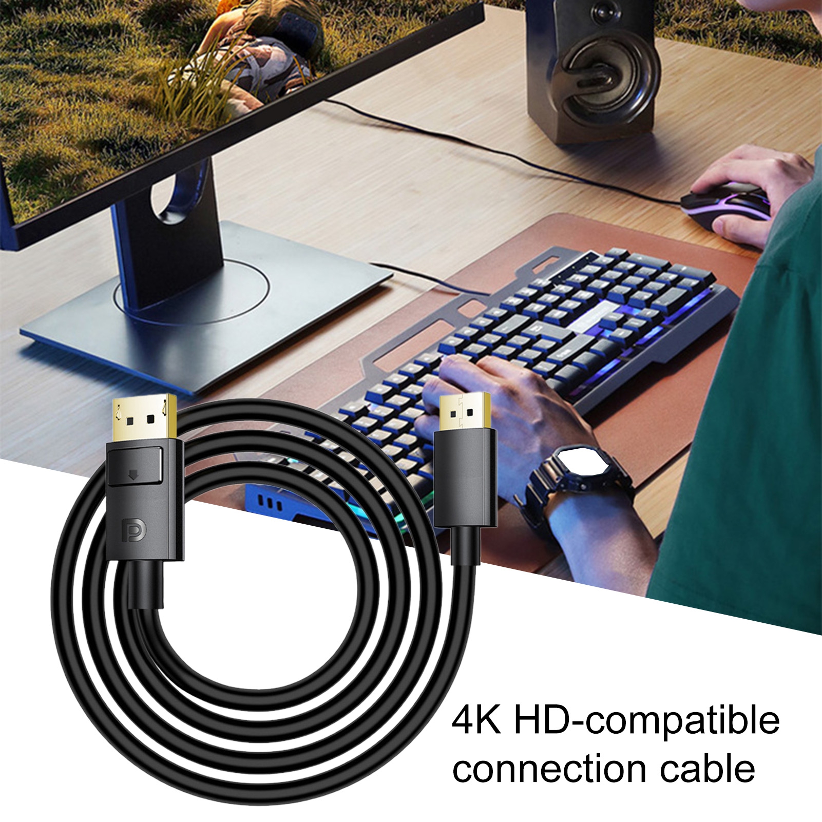 Pink Season 1/2m DP to DP Adapter 1080P 240Hz/2K 144Hz/4K 60Hz 4K ...