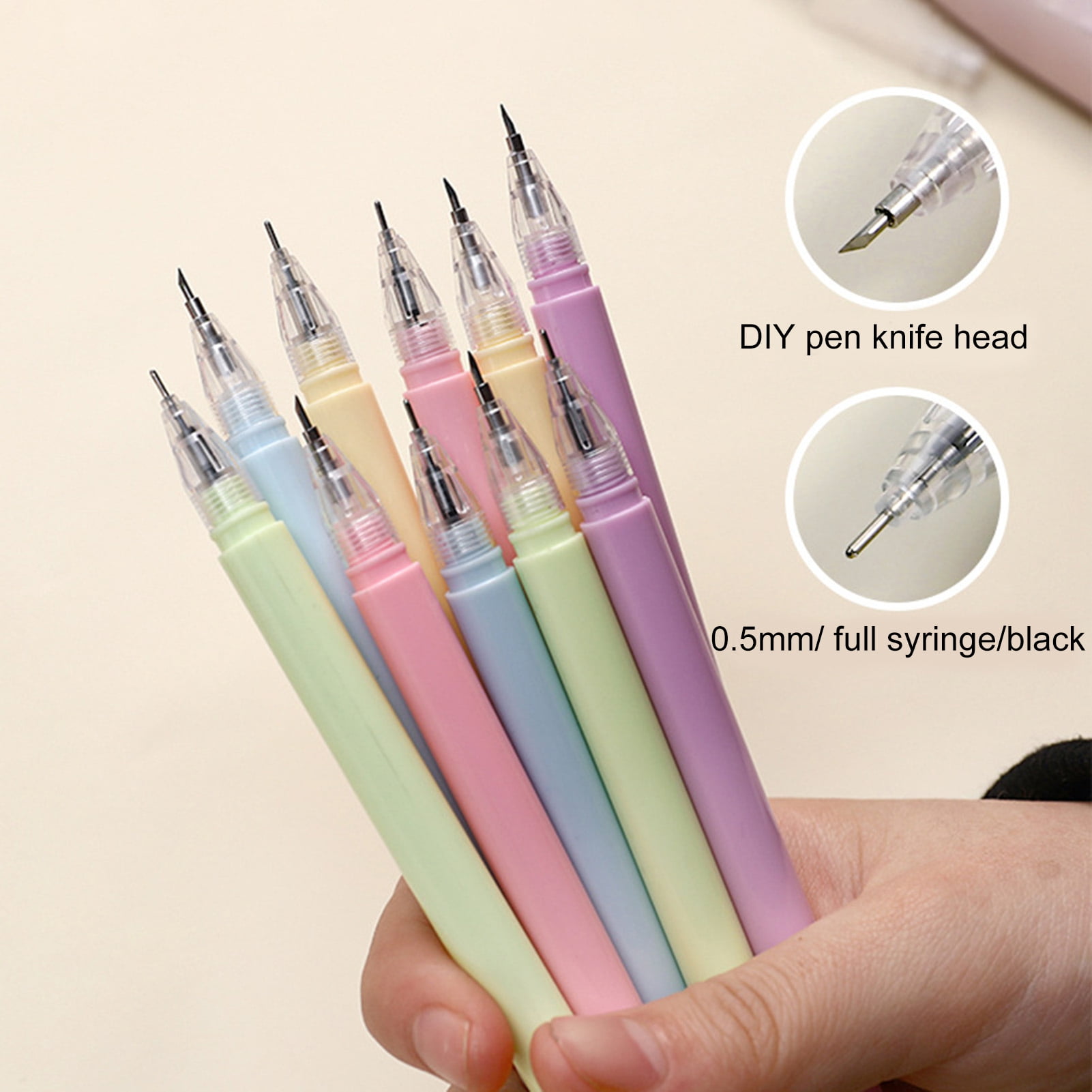 Pink Season 2Pcs/Set Paper Cutting Pen Double-head 0.5mm Nib Sharp ...