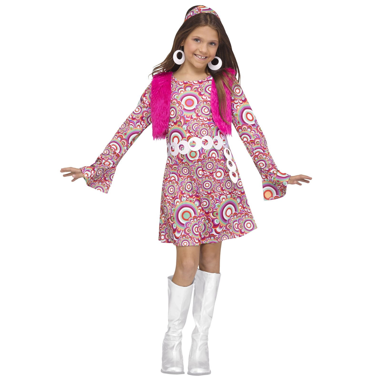 Pink Shaggy Chic Girl Costume - Walmart.com