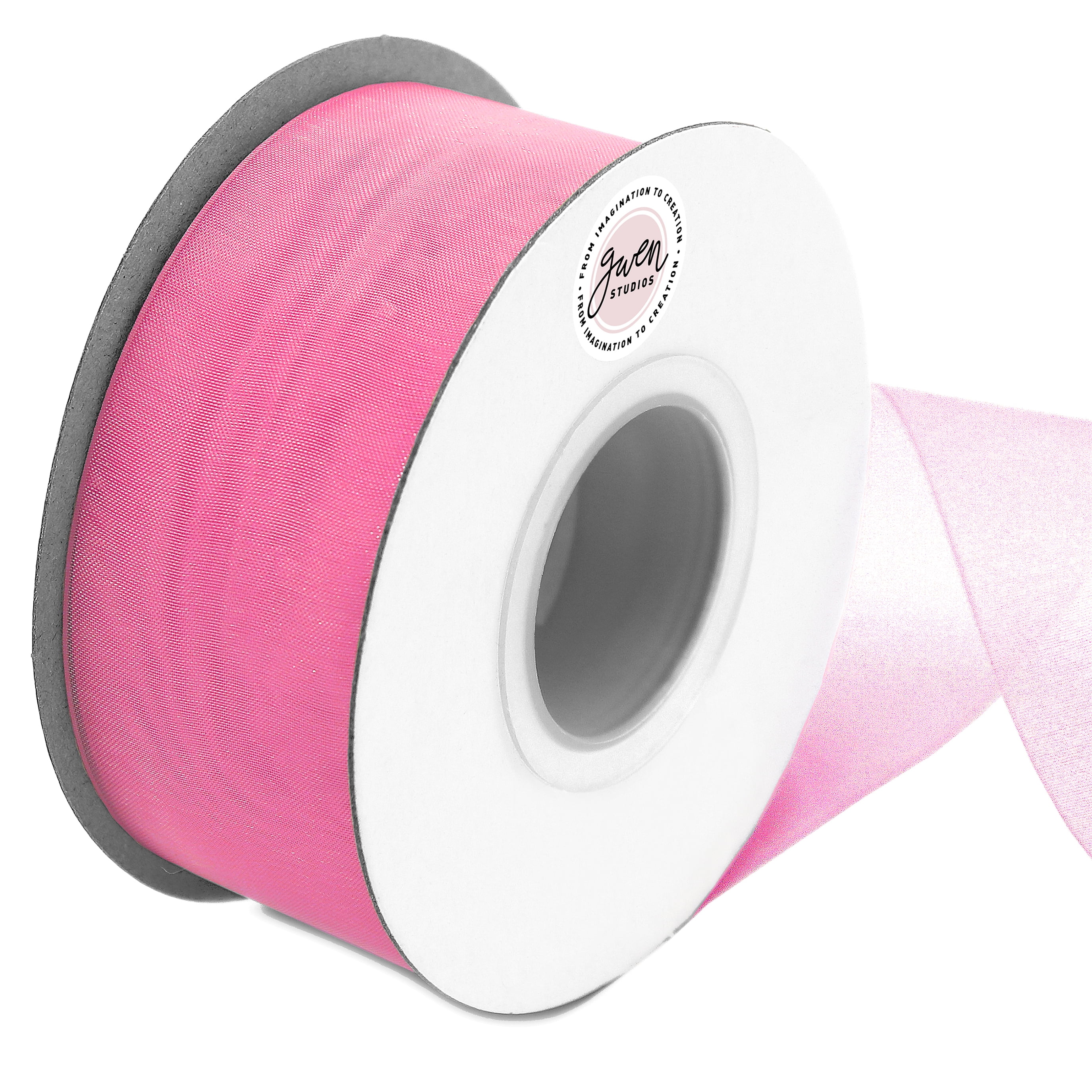 Pink Sheer Organza Ribbon for Crafts and Wedding, 1.5" x 50 Yards by ...