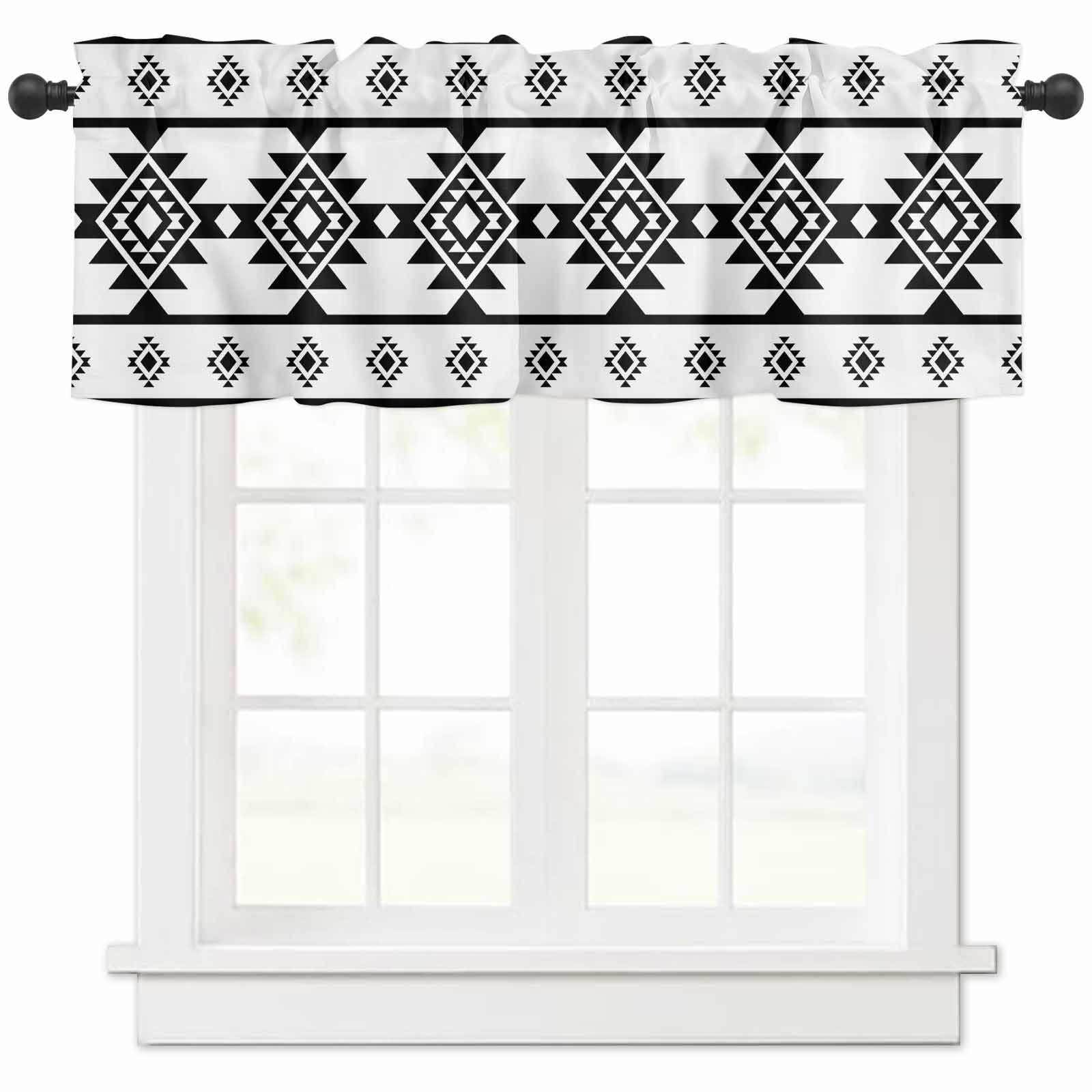 Pink Shell Coastal Valances for Windows Farmhouse Kitchen Curtains ...
