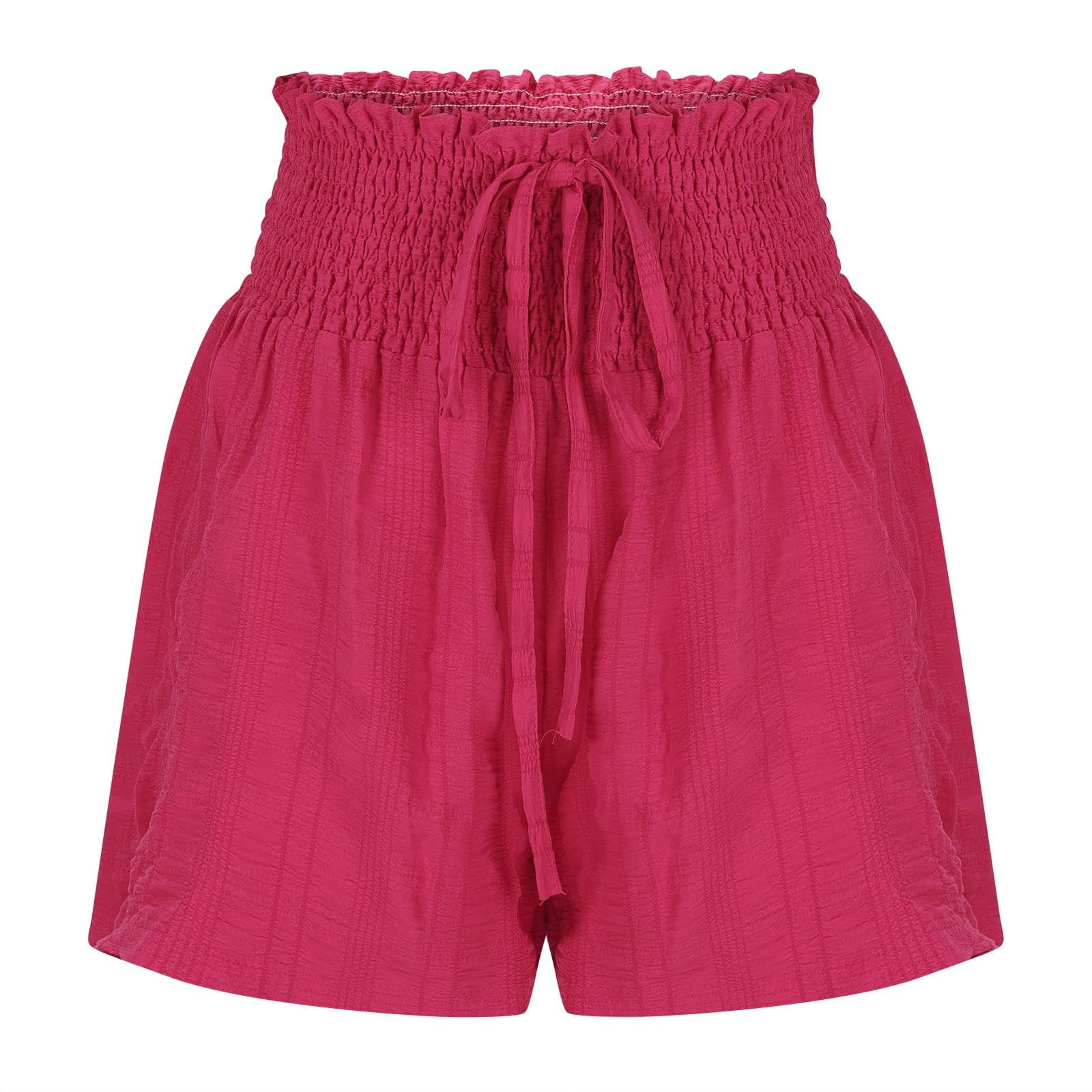 Pink Shorts for Women Fashion Flowy Shorts for Women High Waisted Wide ...