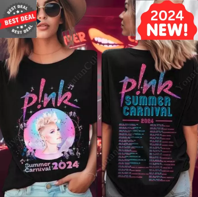 Pink Singer Summer Carnival 2024 Festival World Tour T Shirt Unisex S ...