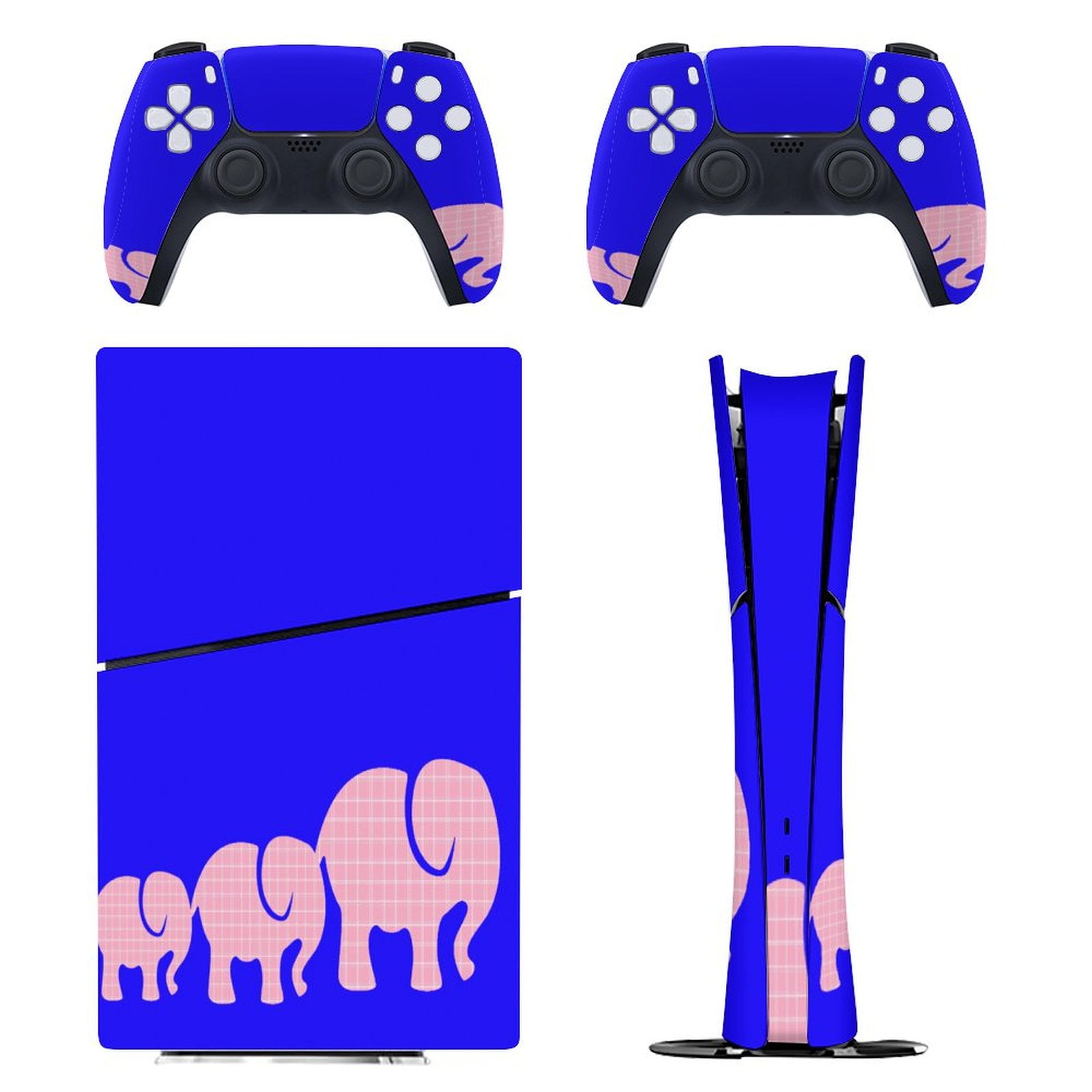 Pink, Size, Family of Three PS5/PS5 Slim Digital Disc Skin Sticker For ...
