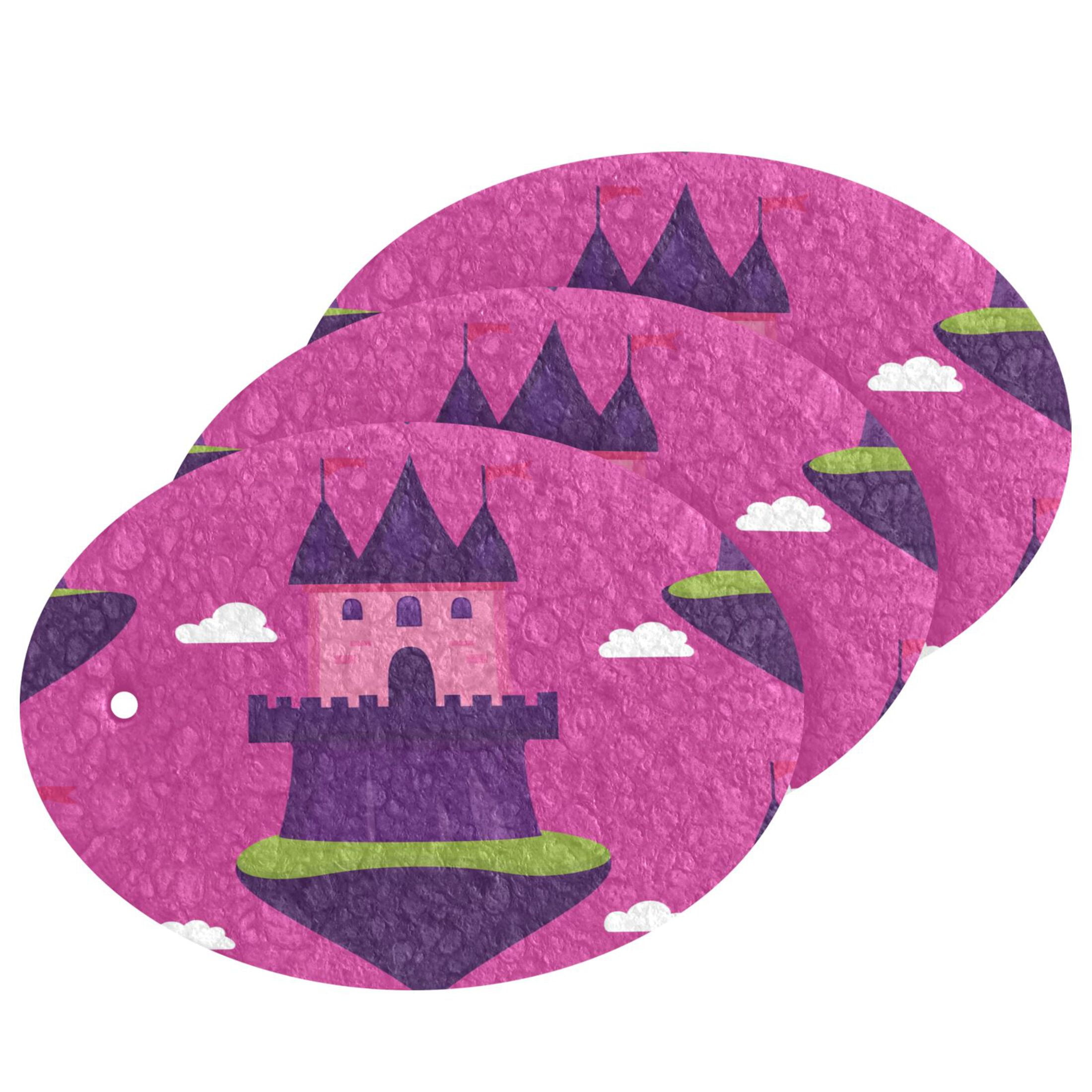 Pink Sky Island 3 Pack Wood Pulp Dishwashing Sponges, Highly Absorbent ...