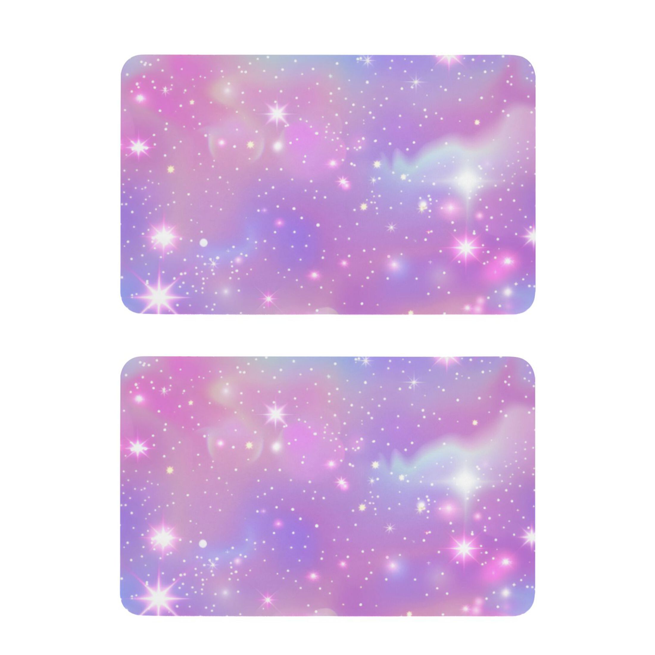 Pink Sky with Stars Refrigerator Magnet Stickers Square Fridge Magnetic ...
