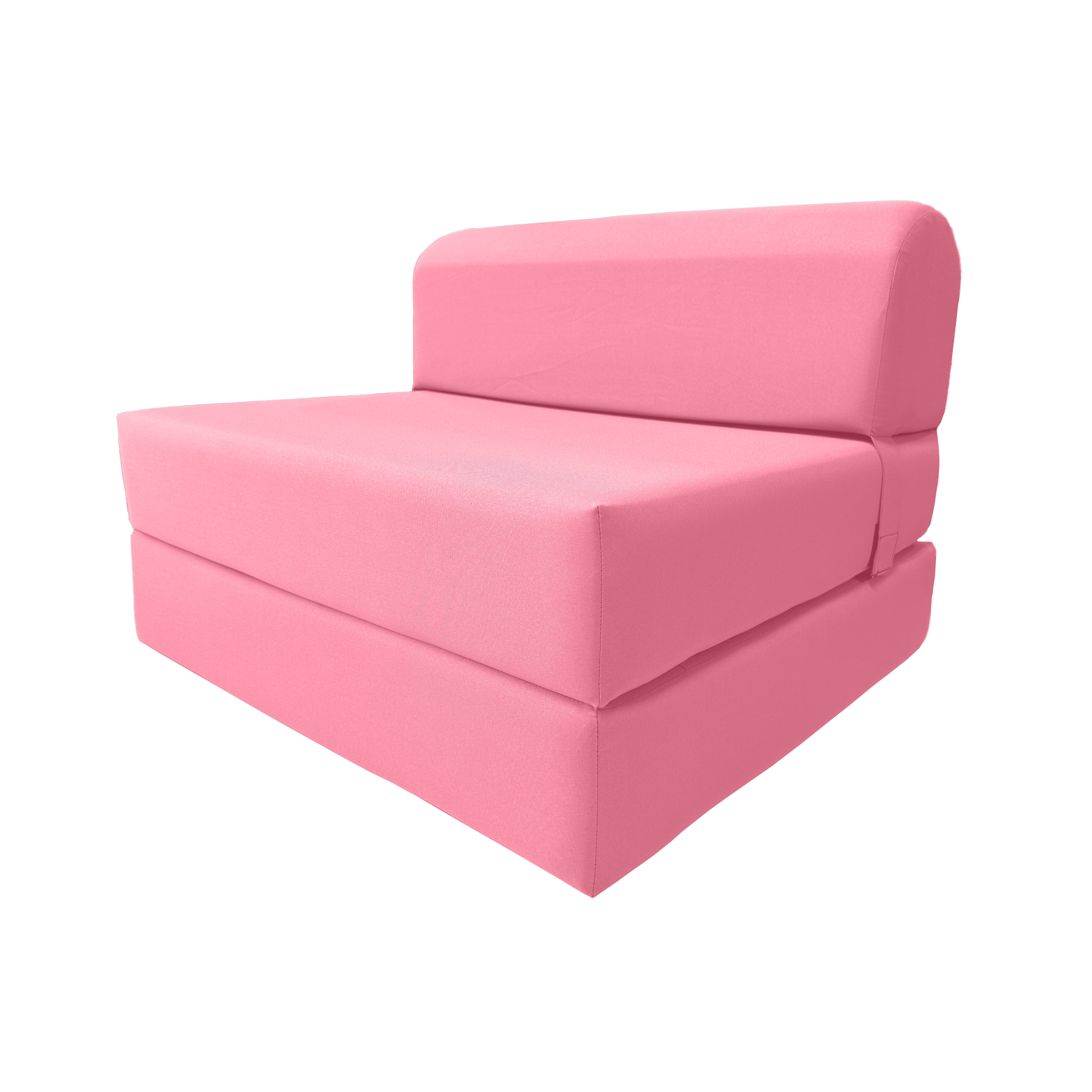 Pink Sleeper Chair Folding Foam Beds, Portable Studio Sofa Guest Bed, 6 ...