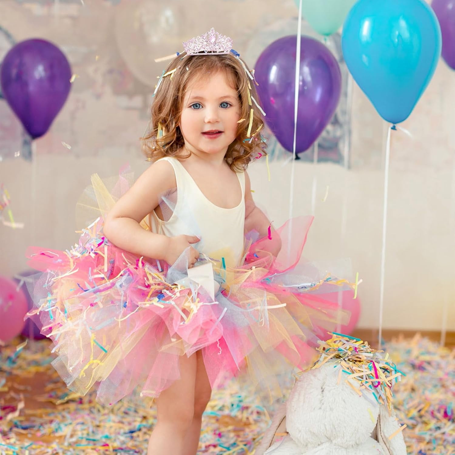 Pink Small Crown For Girls Cake Topper Mini Crown Girls Princess Tiara ...