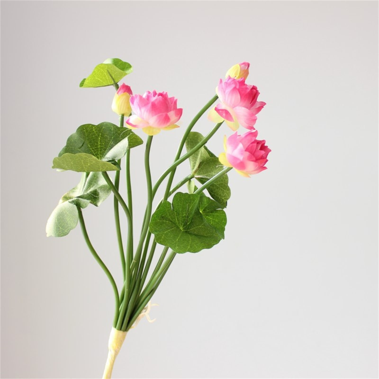 Pink Small Lotus Flower Pk1 - Artificial Flowers Bouquet with Leaves ...