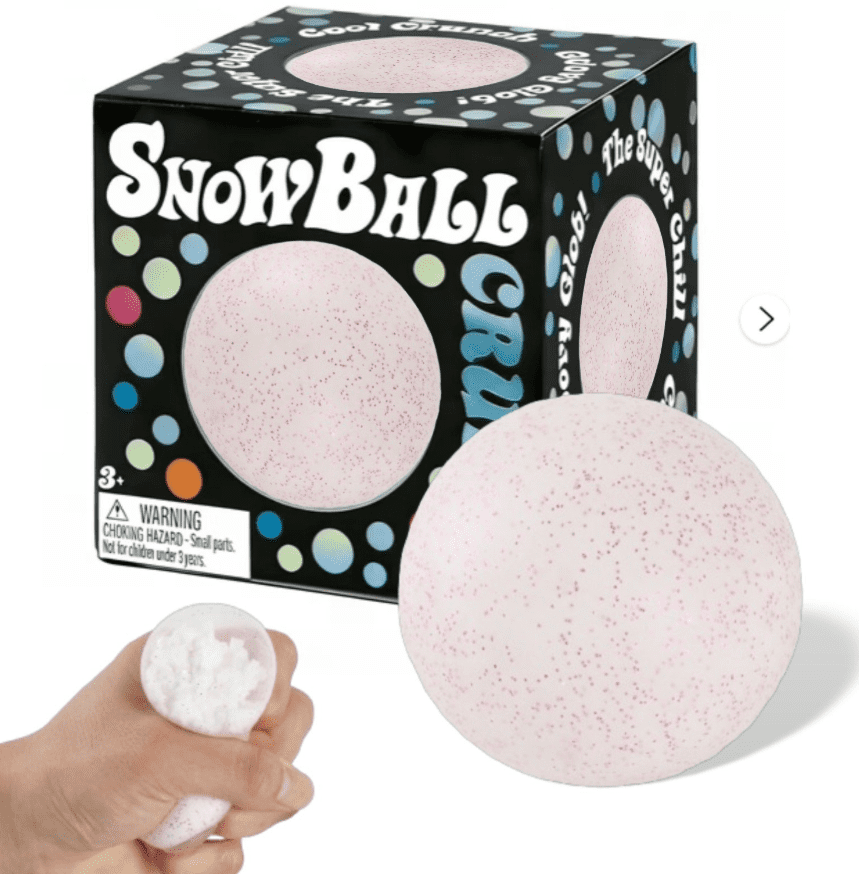 Pink Snowball Crunch Adult Fidget Sensory Balls, Pink Snowball Crunch ...