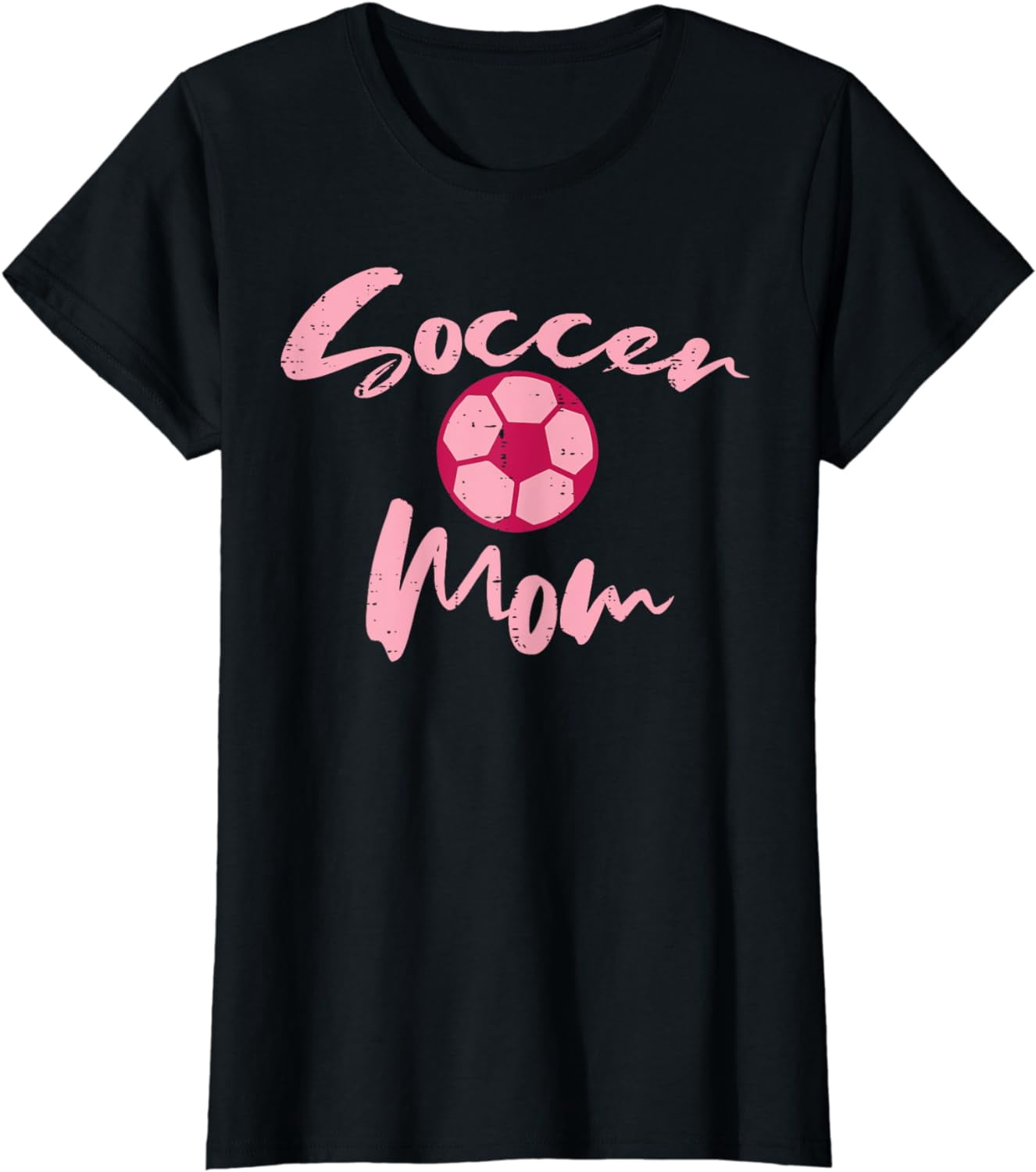 Pink Soccer Mom Football Family Matching Mommy Mama Women T-Shirt ...