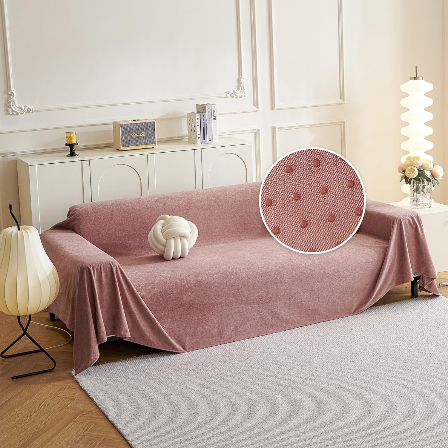 Pink Sofa Cover Couch Covers for Sofa Pet Couch Cover, Oversized Couch ...