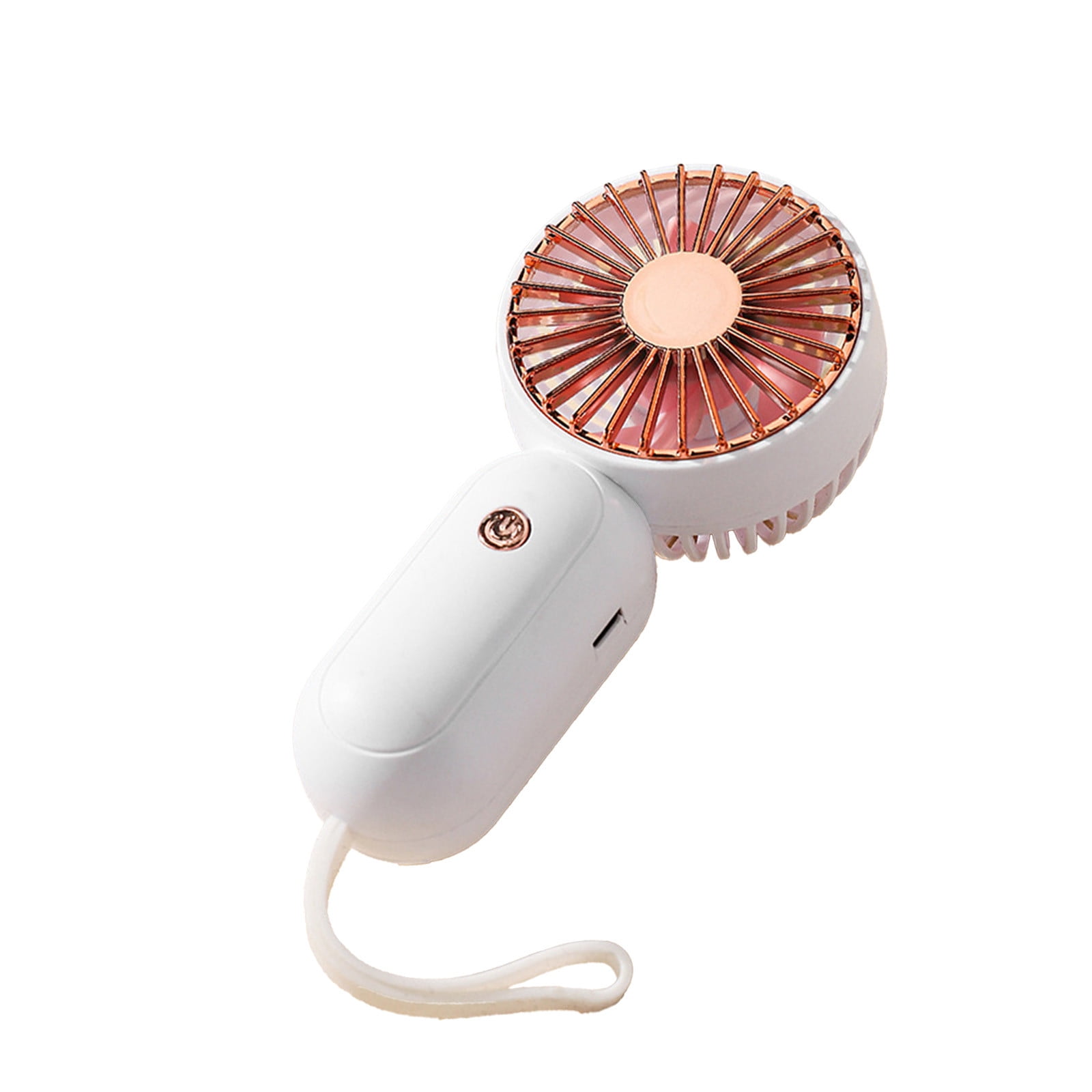 Pink Soft Pink Pocket Fan Usb Rechargeable Design Compact Cooling ...