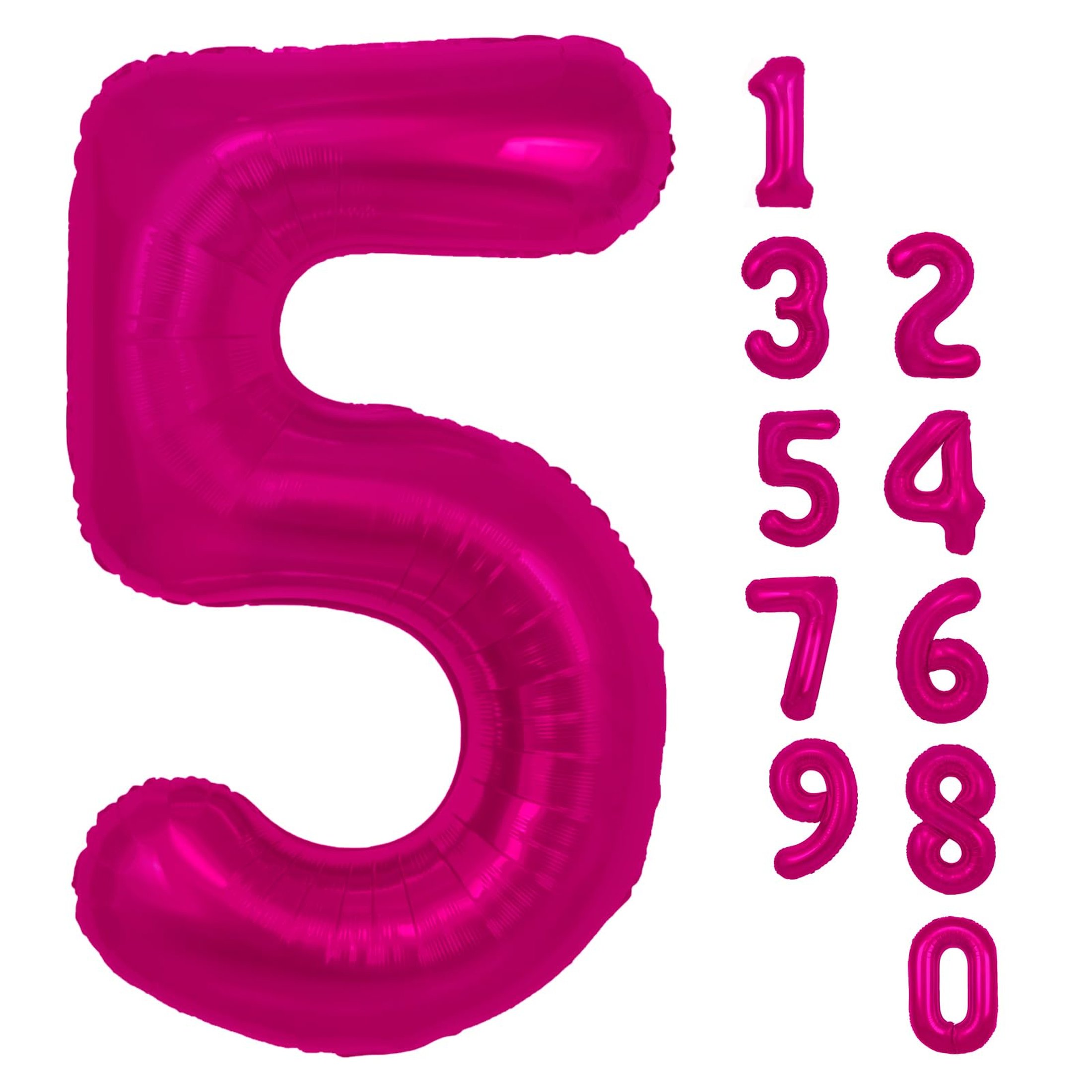 Pink Sparkle Number 5 Celebration Set - Giant 40" Balloon Bundle for ...