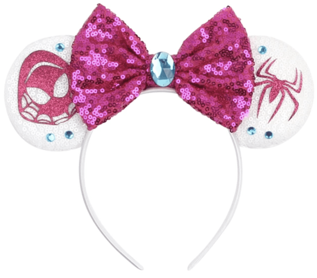 Gifts by RD Pink Spider Minnie Ears, Handcrafted Headband for Adults ...