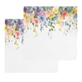 Pink Spring Flower Kitchen Dish Towels for Drying Dishes Set of 2 ...