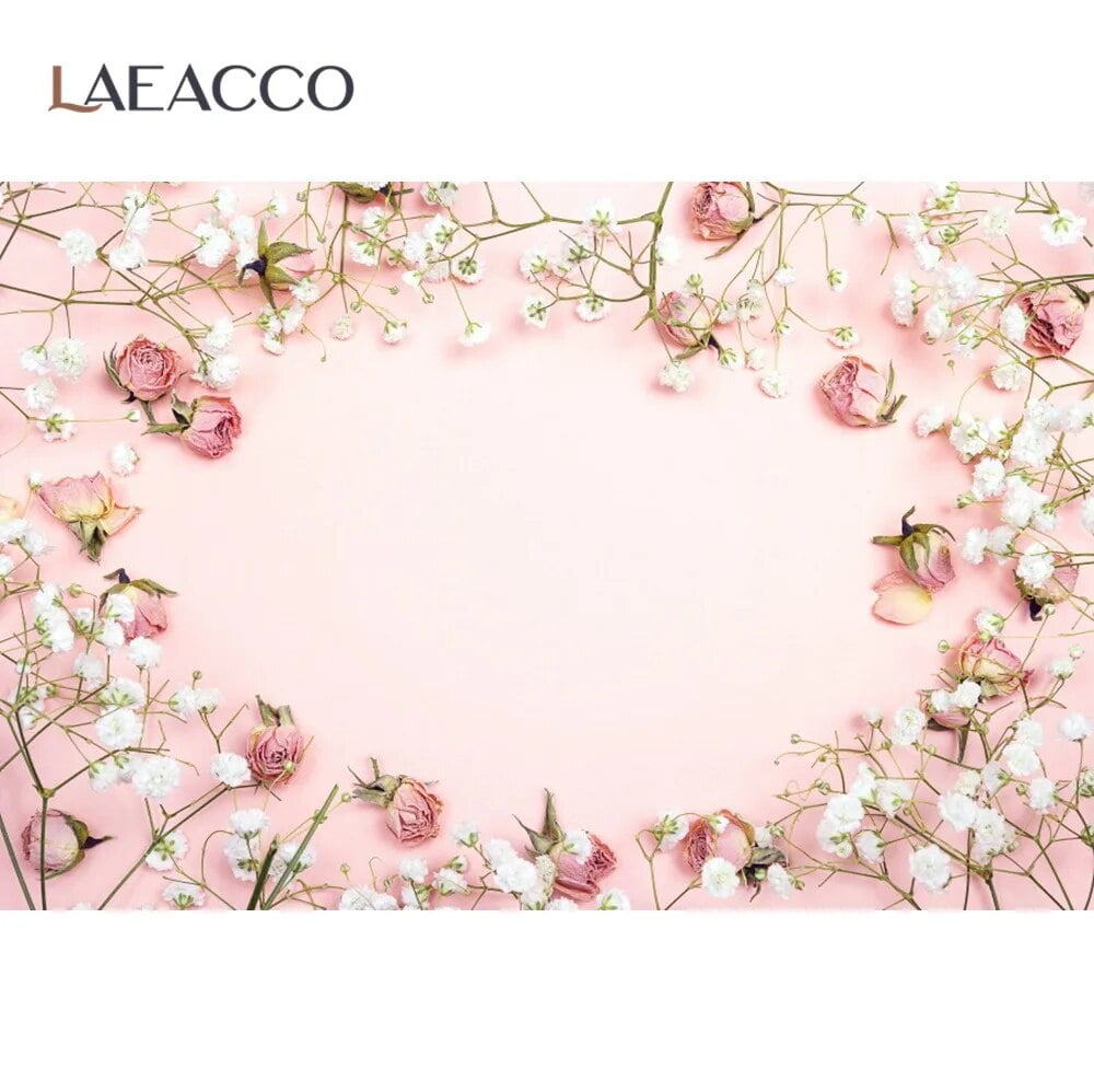 Pink Spring Flowers Petal Baby Newborn Rose Love Photozone Photocall ...