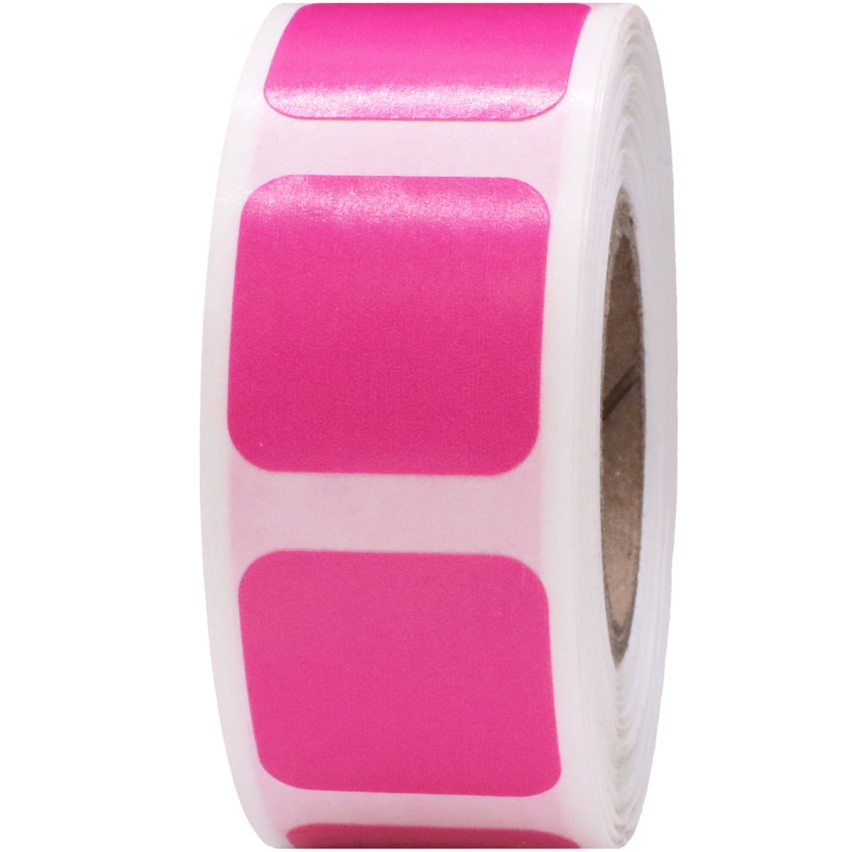 Pink Square Stickers | 0.75" Inch Square | 500 Pack - Walmart.com