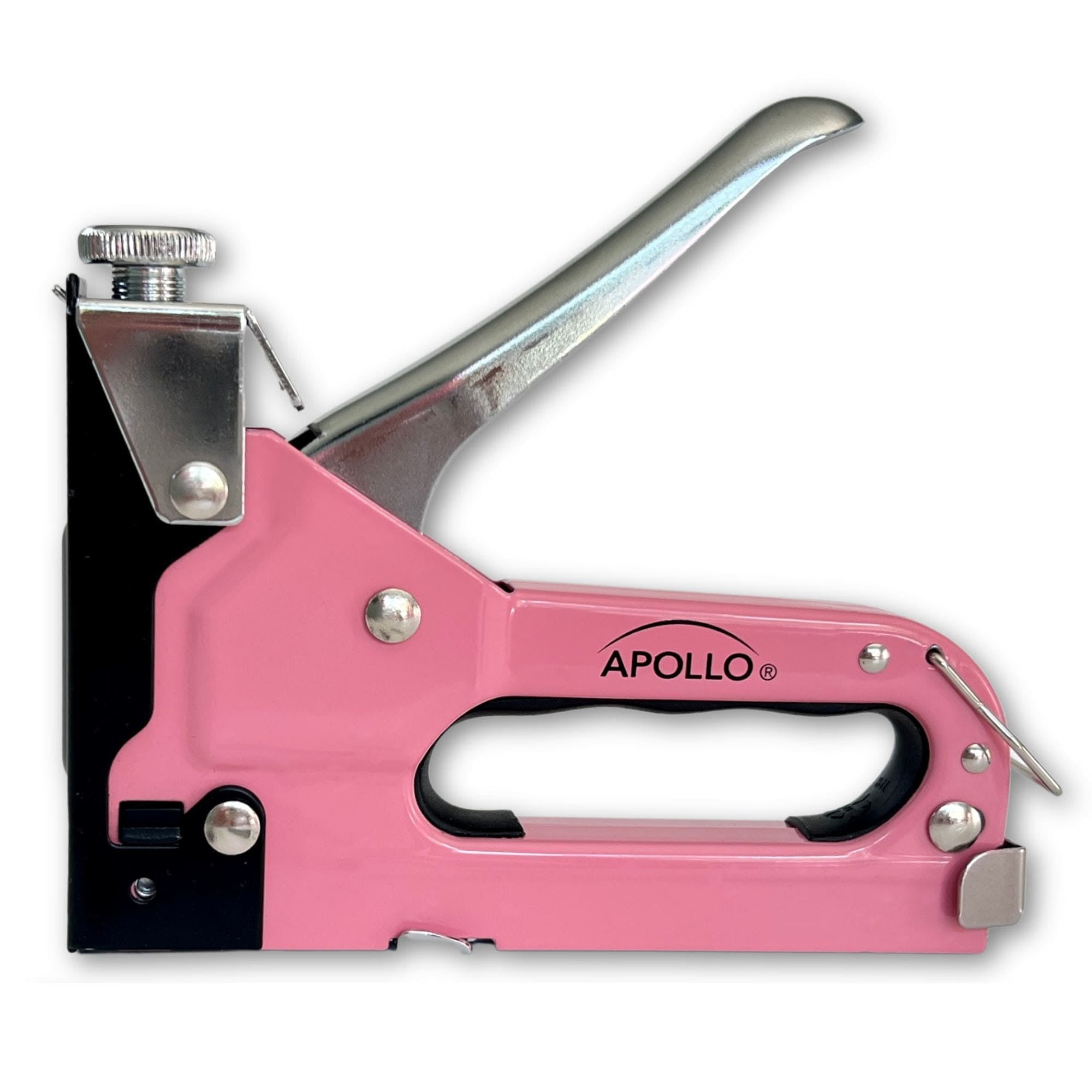 Pink Stapler with Power Adjustment Knob and 3000 Staples assortment ...